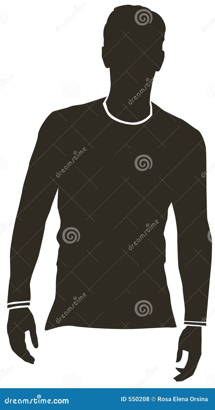 Shape of man stock illustration. Illustration of fashion - 550208