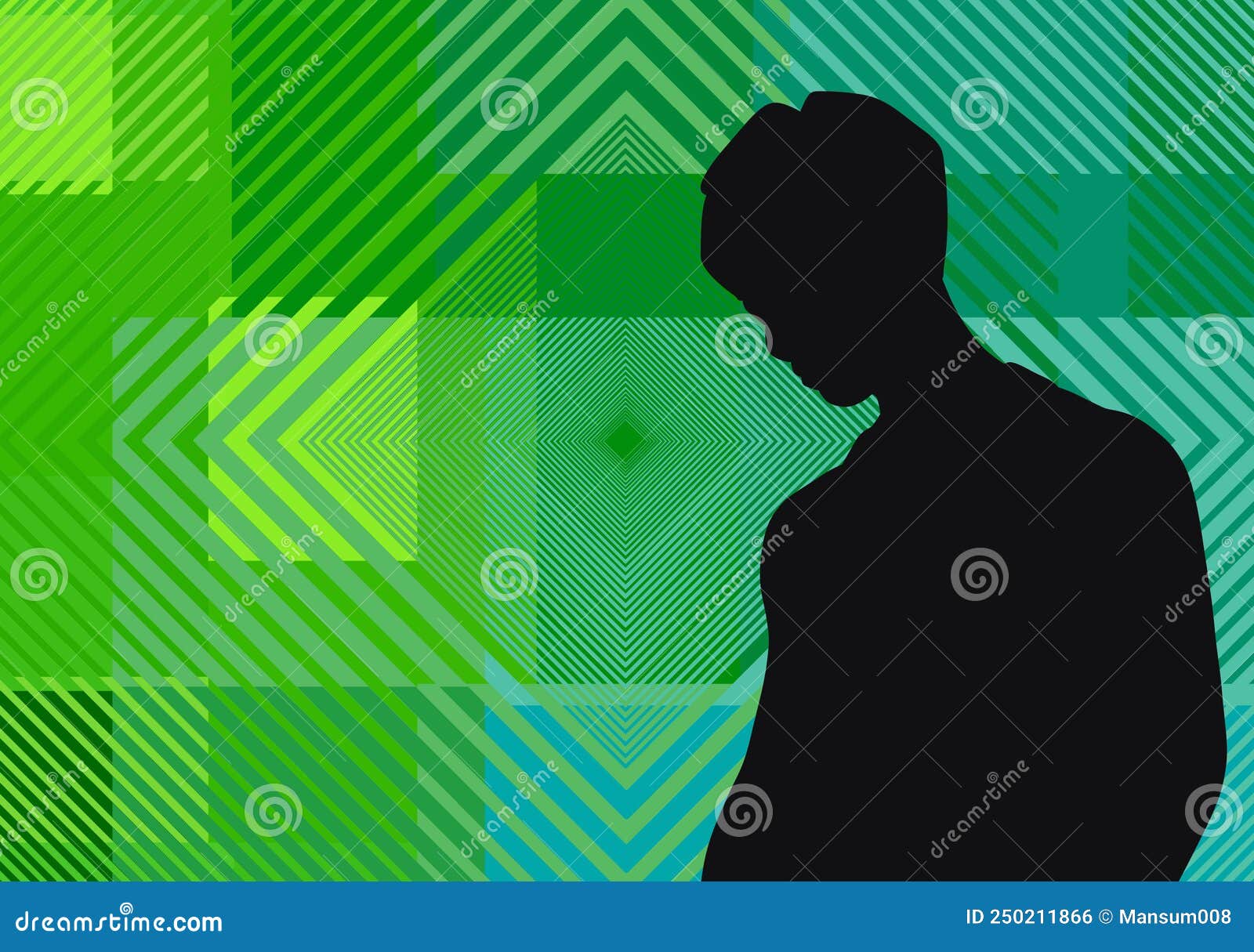 Shape Man on Color Background Stock Illustration - Illustration of ...