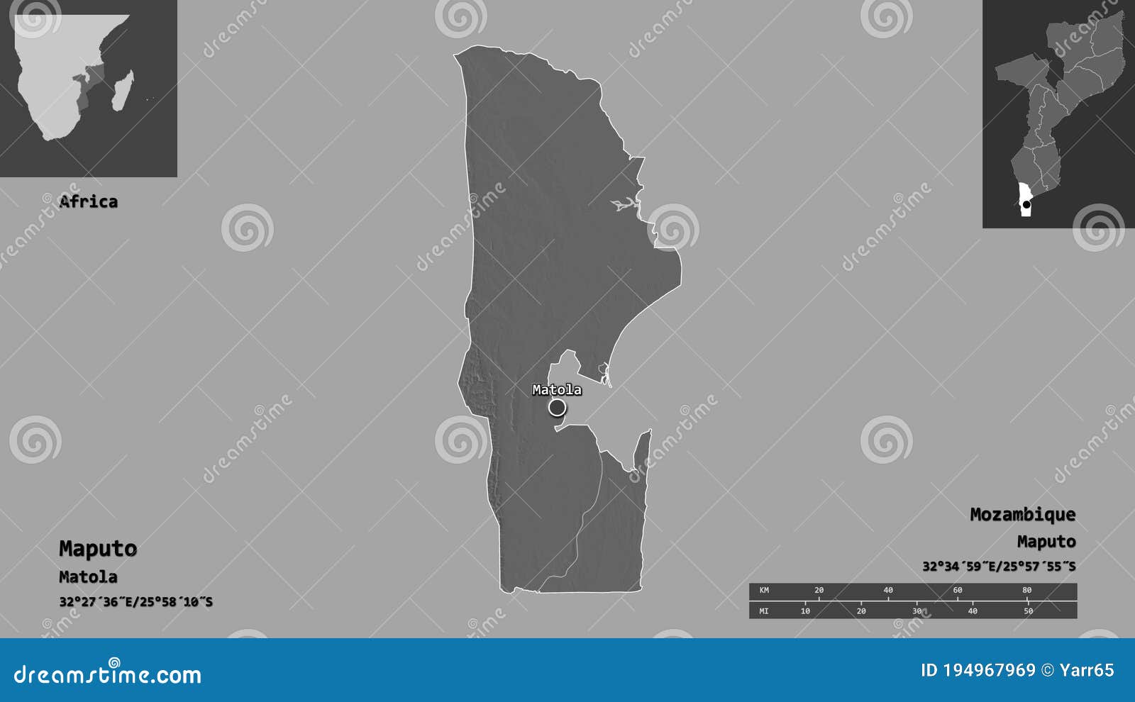 Maputo, Province of Mozambique,. Previews. Bilevel Stock Illustration ...