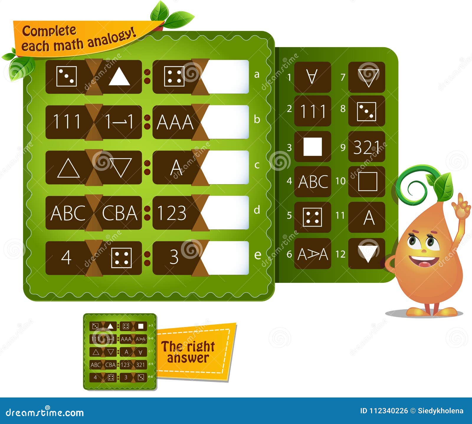 Shape math analogy a stock illustration. Illustration of competition ...