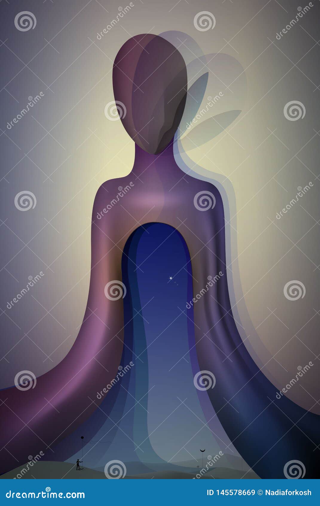 Shape of Memories Concept, Inner Memory Concept, Abstract Shape of ...