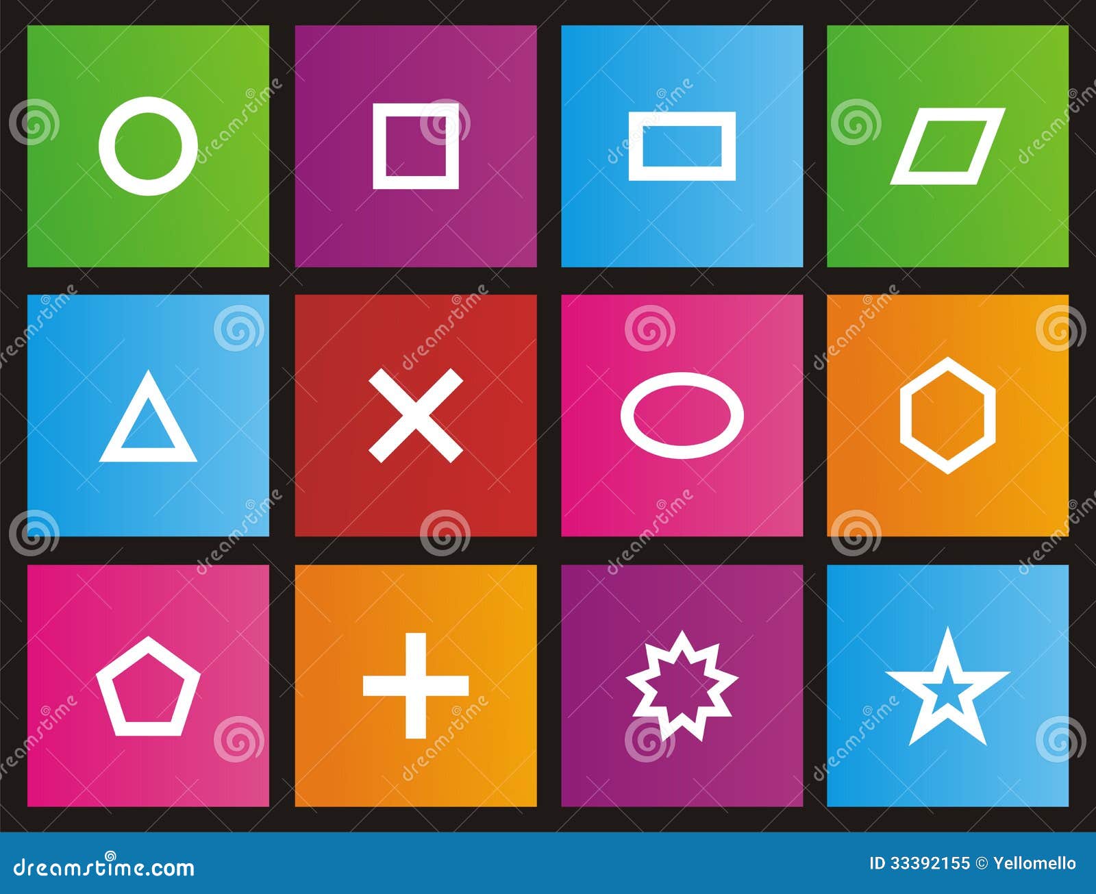 Shape - Metro Style Icon Sets Stock Illustration - Illustration of ...