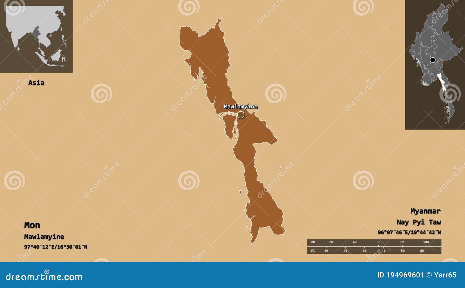 Mon, State of Myanmar,. Previews. Pattern Stock Illustration ...