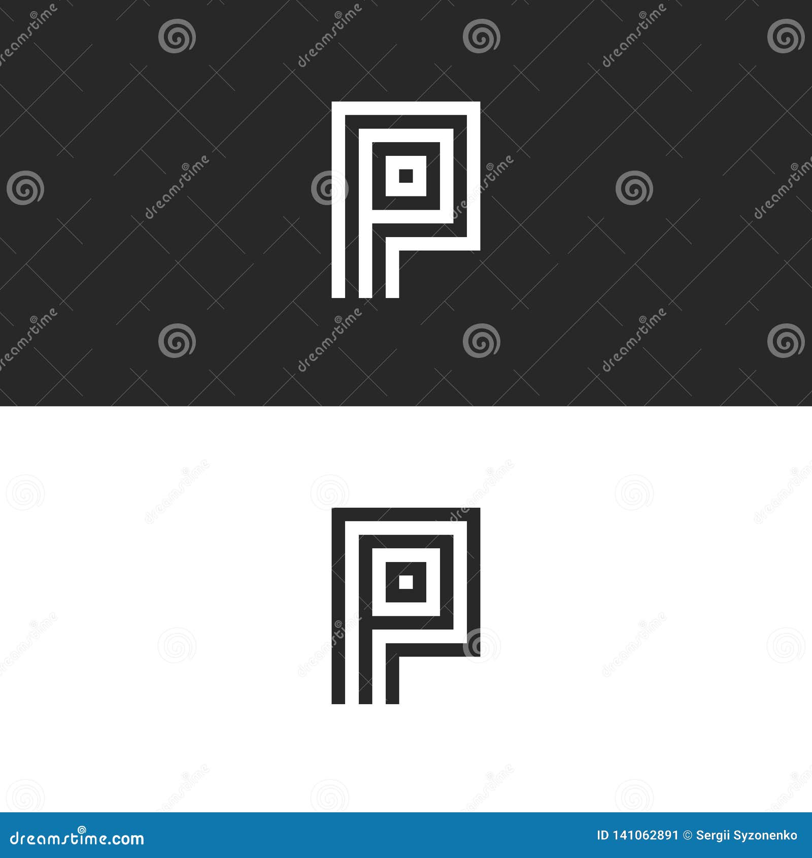 A Logo Rectangular Circle Round Alphabet Vector Illustration ...