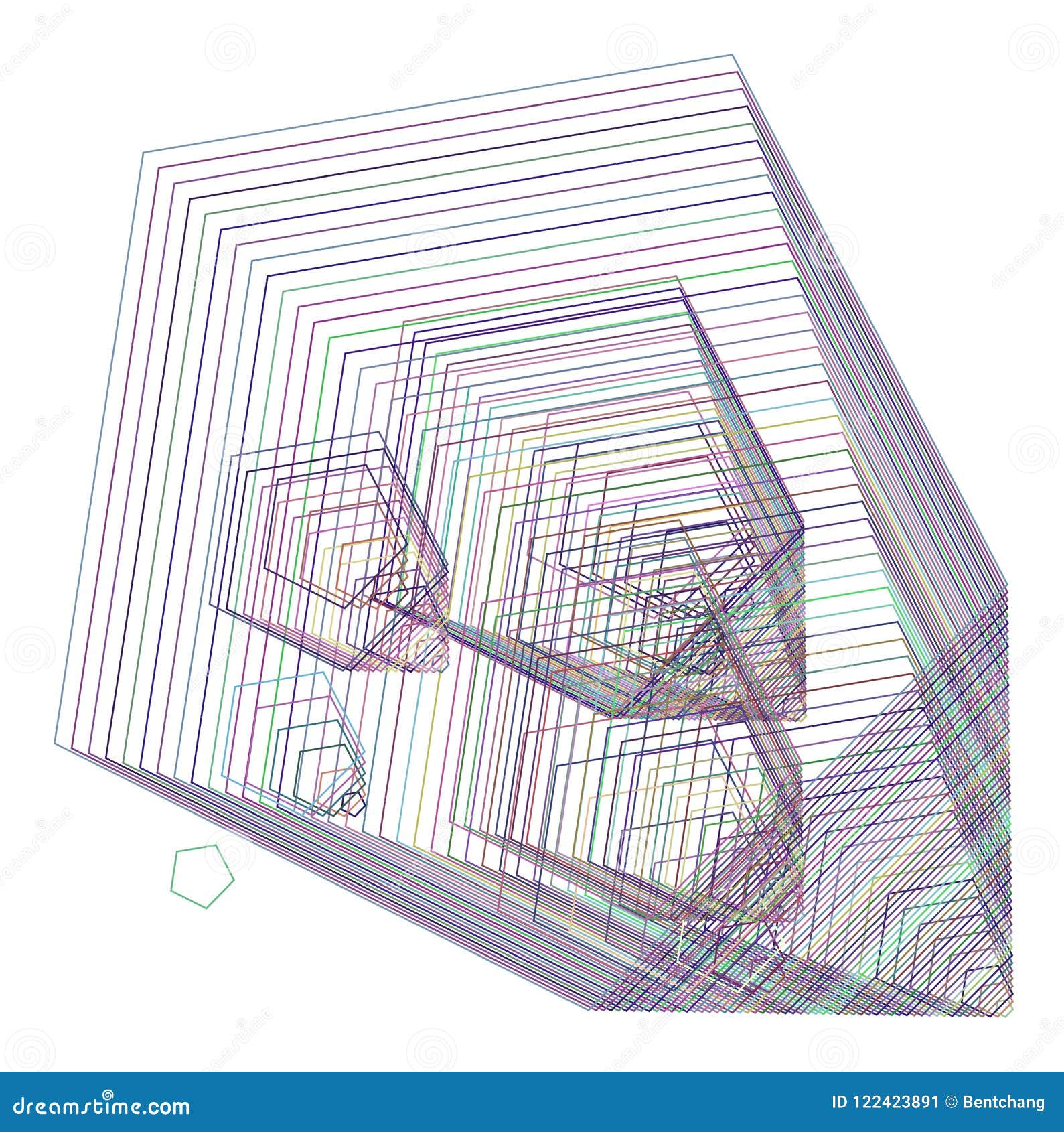 Shape of Pentagon, Abstract Geometric Background Pattern. Canvas ...