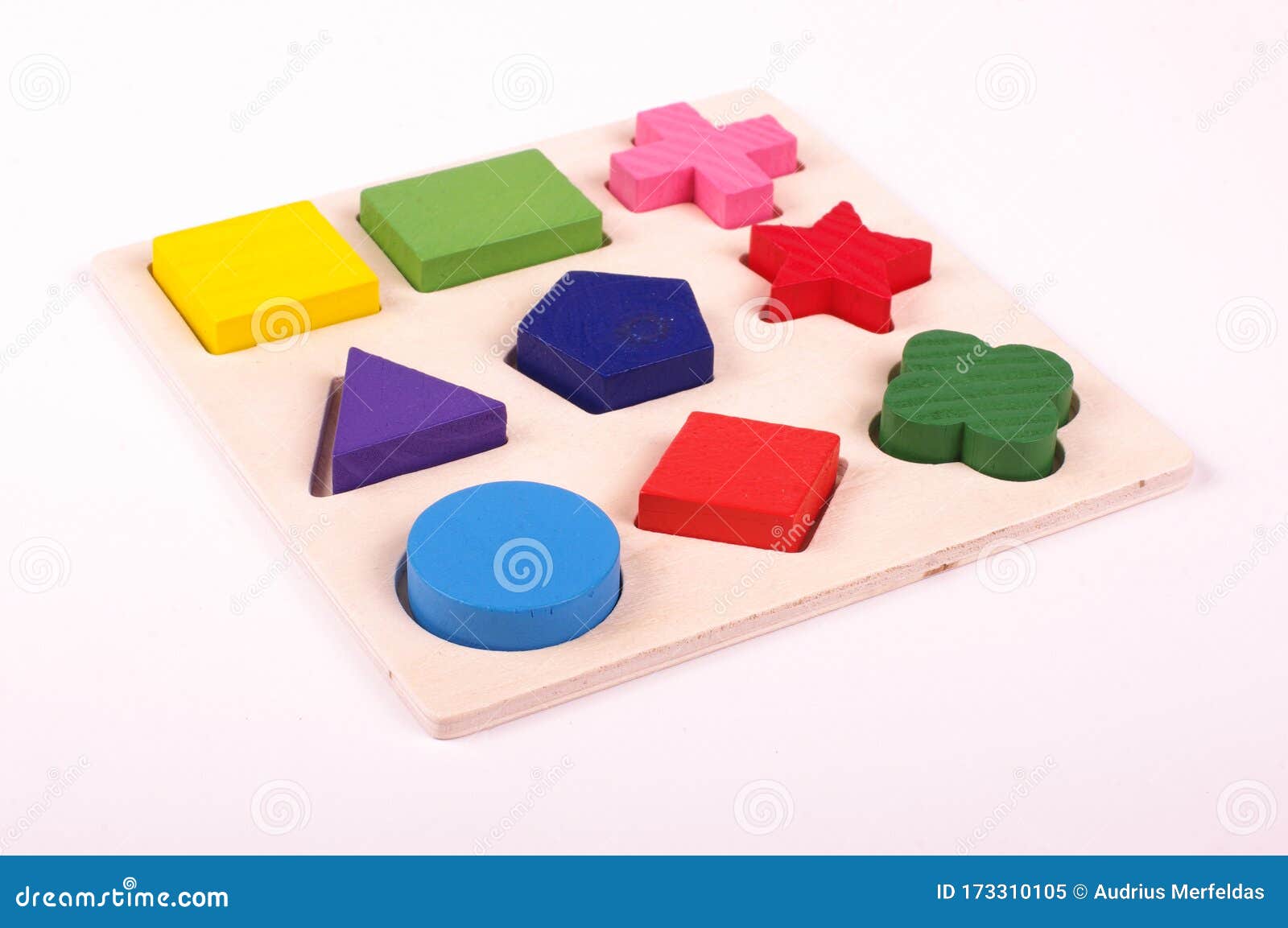 Shape Puzzle Game Isolated on the White Background Stock Image - Image ...