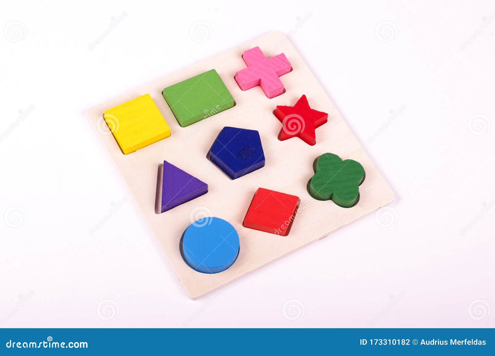 Shape Puzzle Game Isolated on the White Background Stock Photo - Image ...