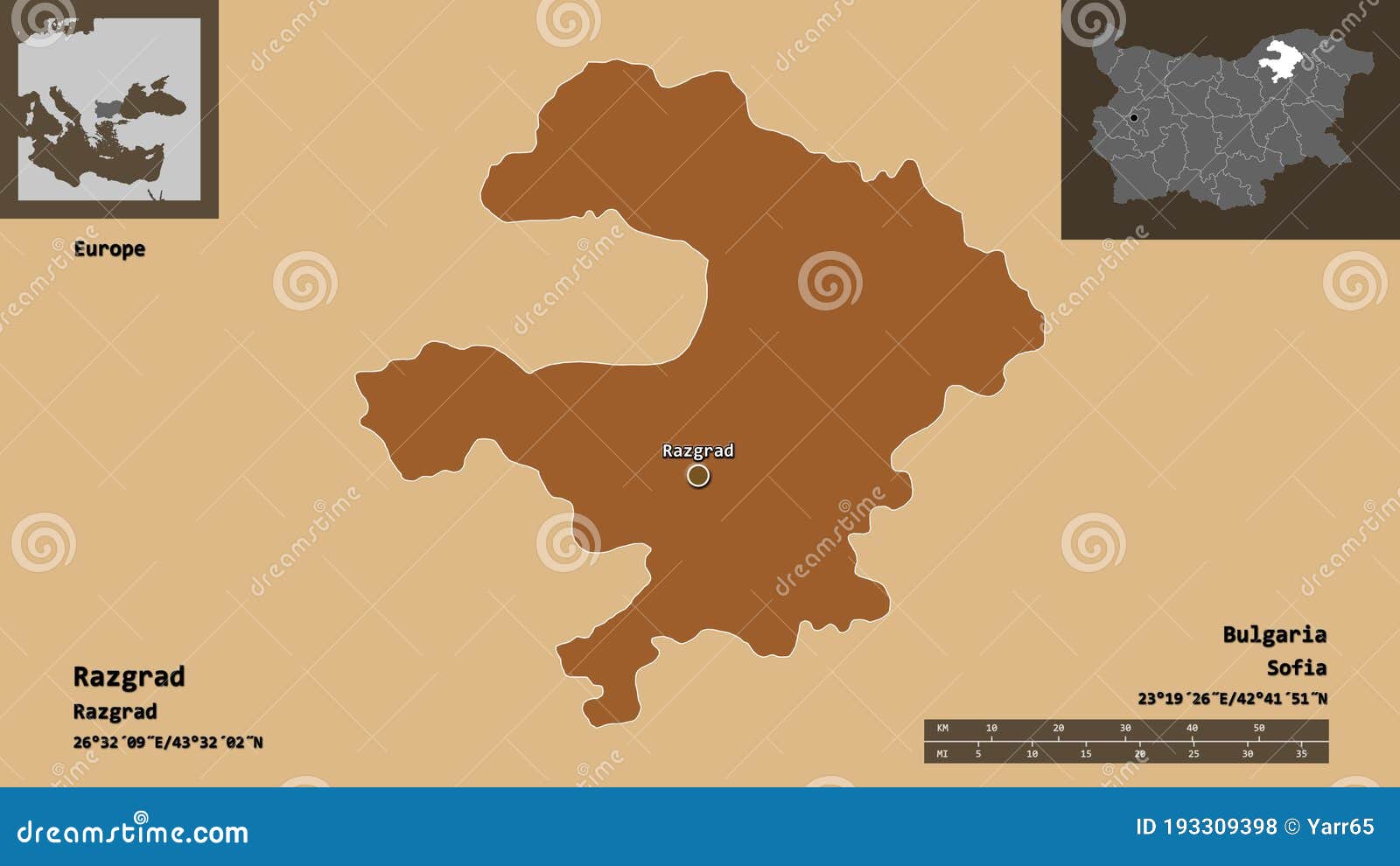 Razgrad, Province of Bulgaria,. Previews. Pattern Stock Illustration ...