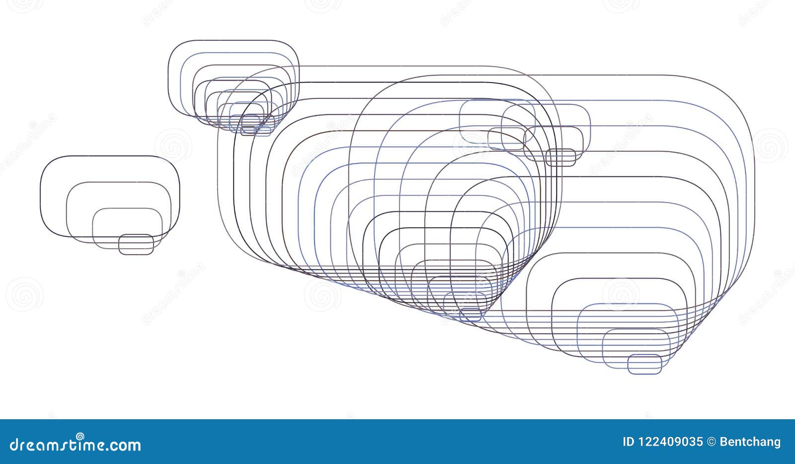 Shape of Rounded Rectangle, Abstract Geometric Background Pattern ...