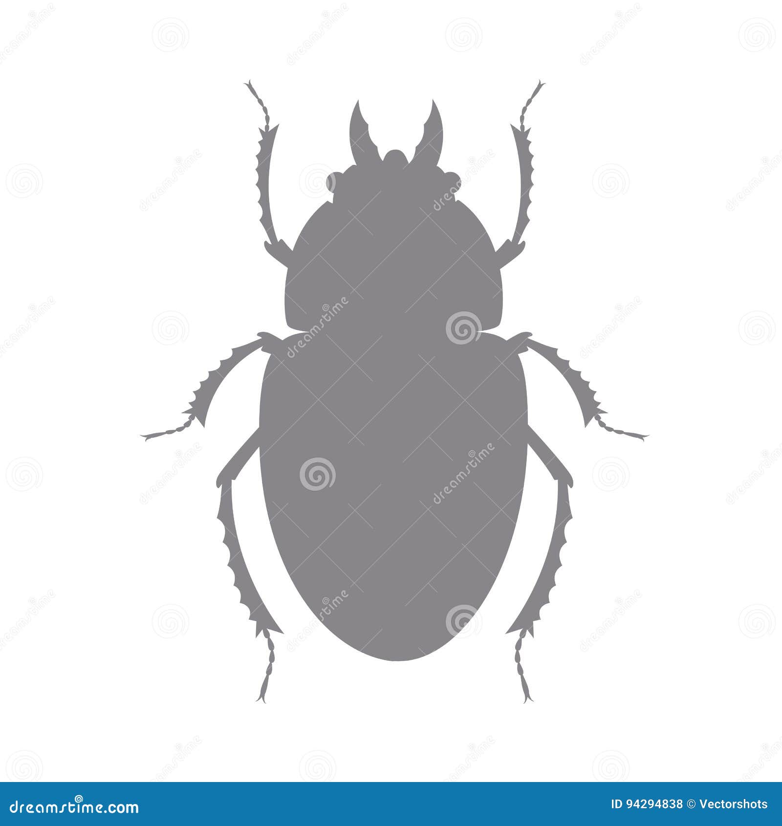 Shape of Scarab Beetle stock vector. Illustration of arthropoda - 94294838