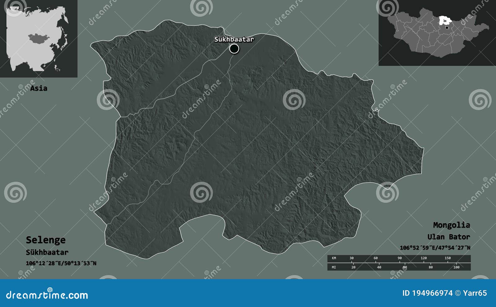 Selenge, Province of Mongolia,. Previews. Administrative Stock ...