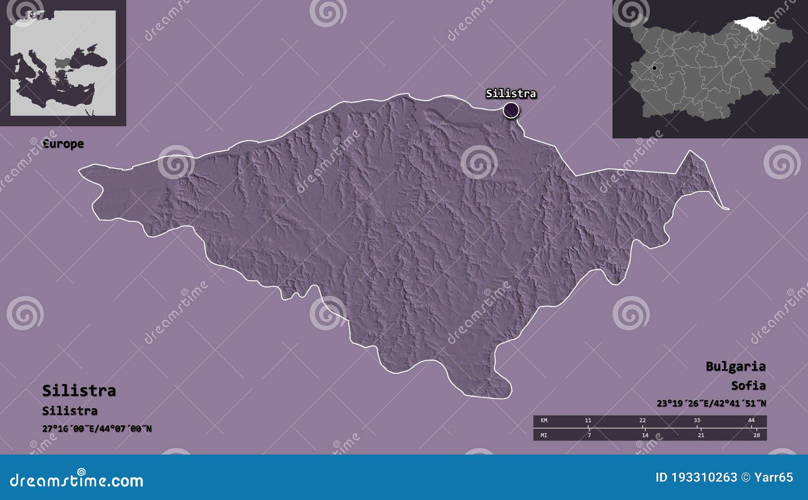 Silistra, Province of Bulgaria,. Previews. Administrative Stock ...