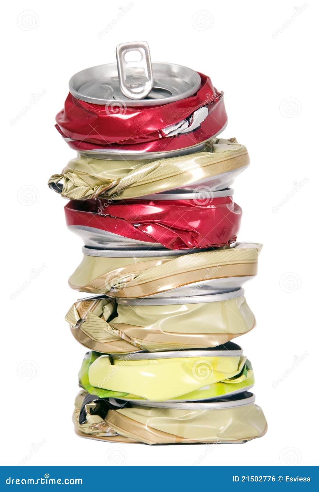 Shape from smashed cans stock photo. Image of reuse, abundance - 21502776
