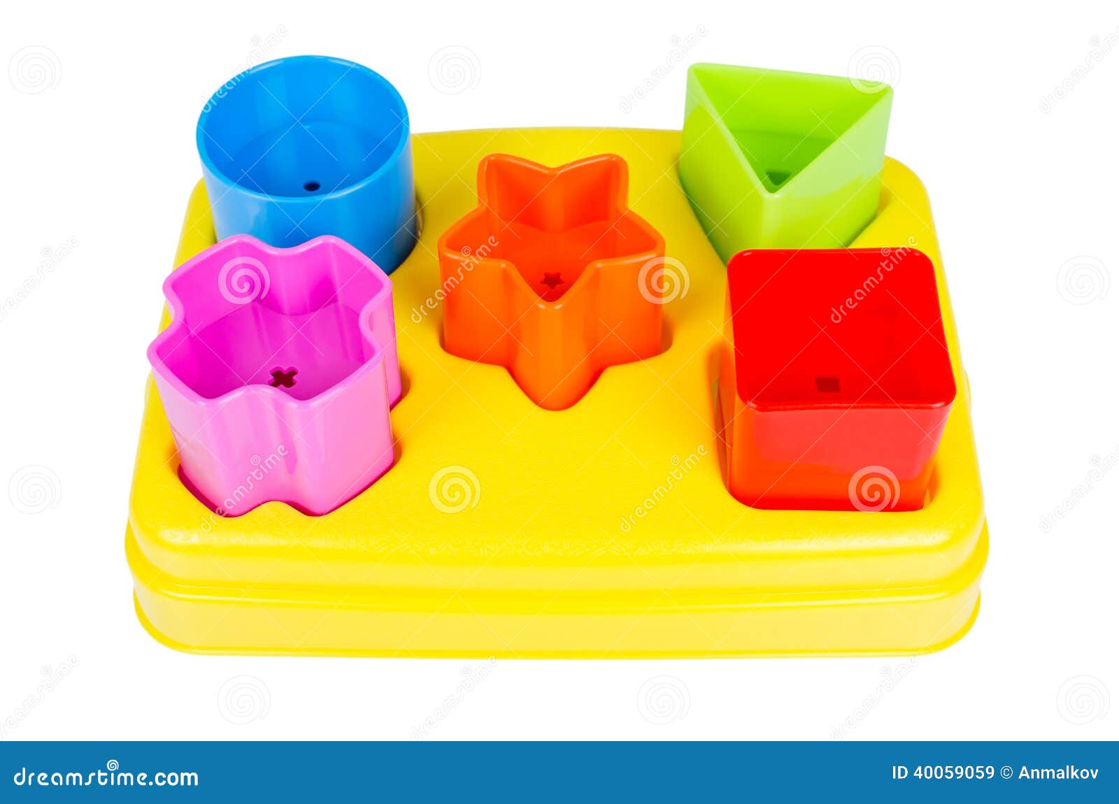 Shape Sorter Toy with Various Coloured Blocks Isolated Stock Image ...