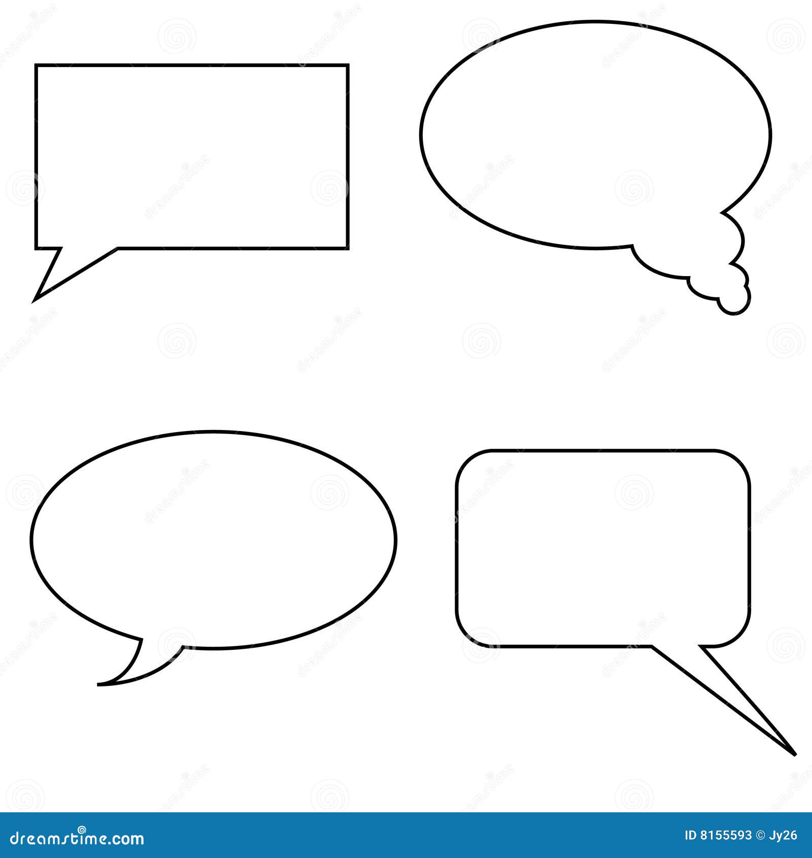 Shape for speaking stock vector. Illustration of concept - 8155593