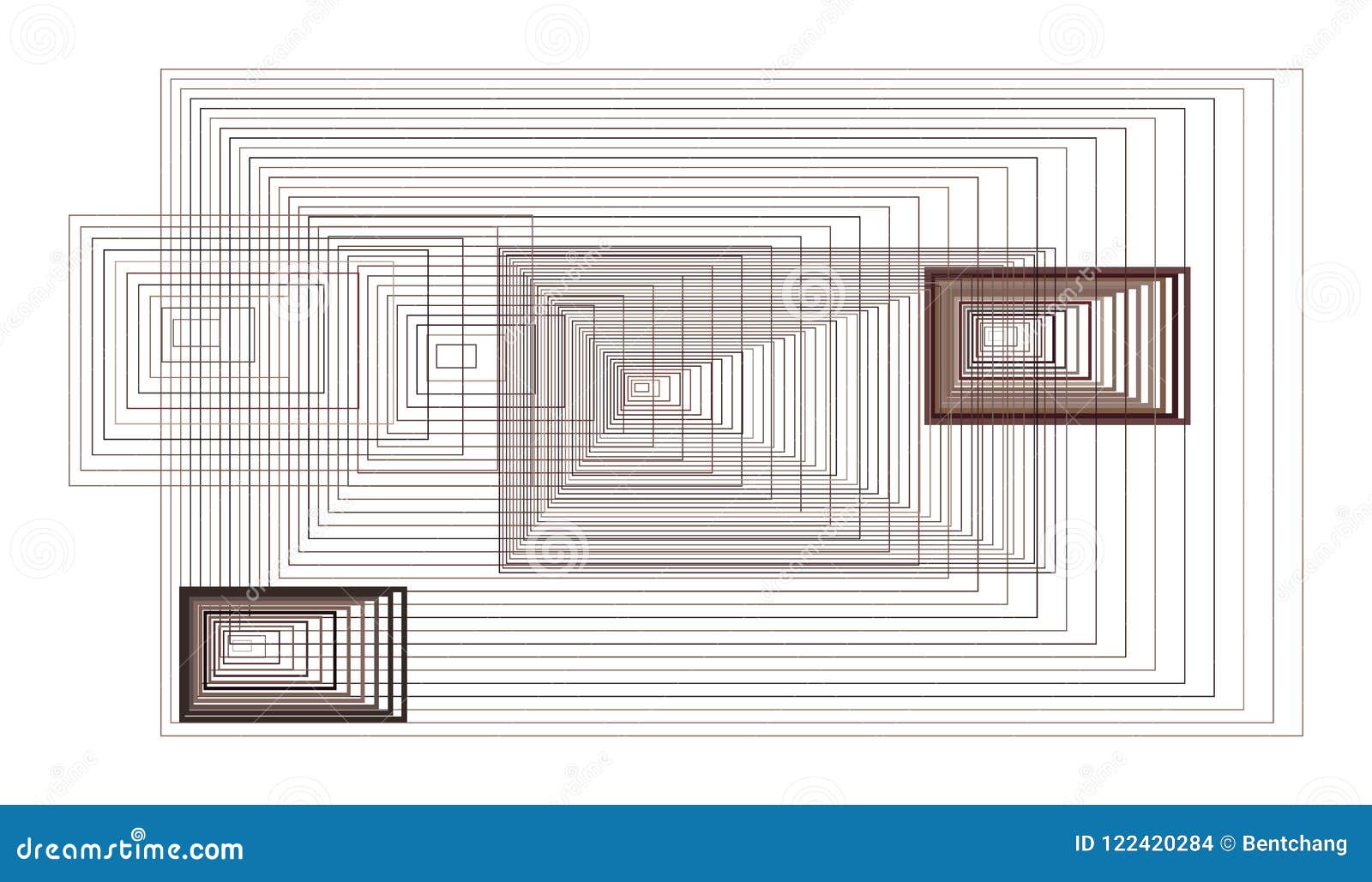 Shape of Square, Rectangle, Abstract Geometric Background Pattern. Art ...