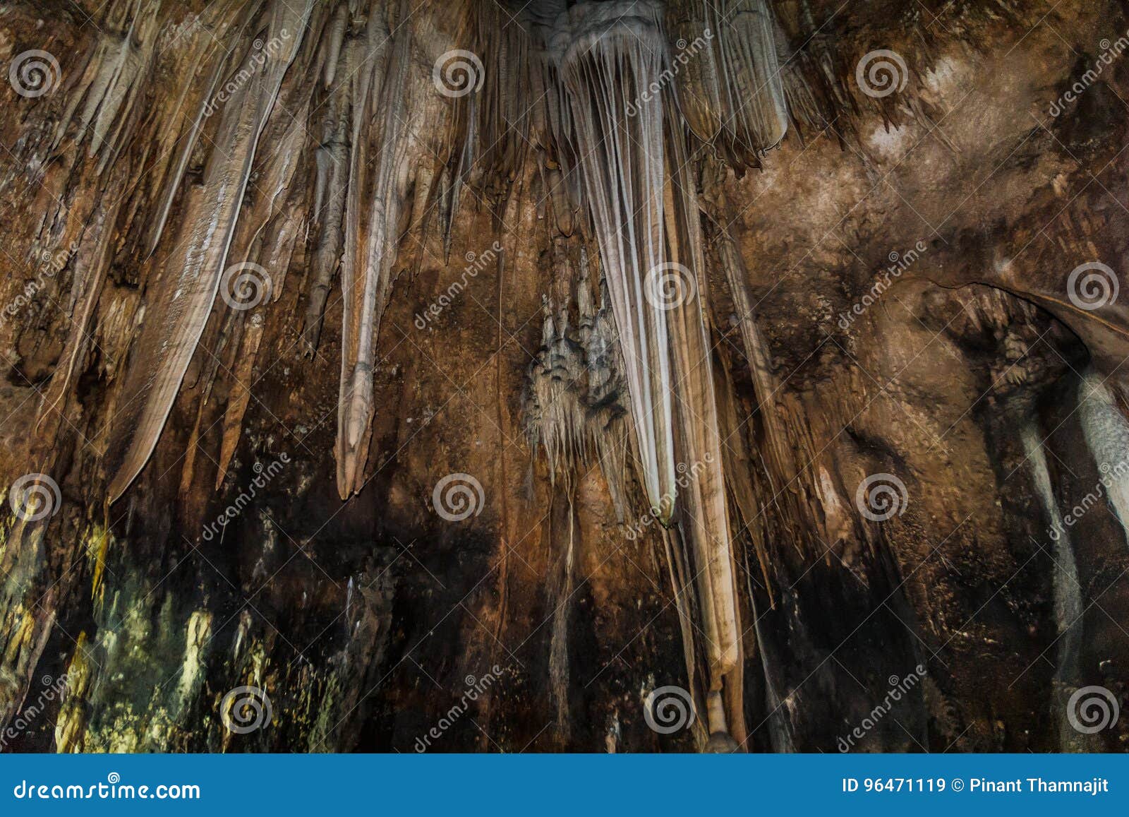 Shape of Stalactite in Cave. Stock Image - Image of geology, cavern ...