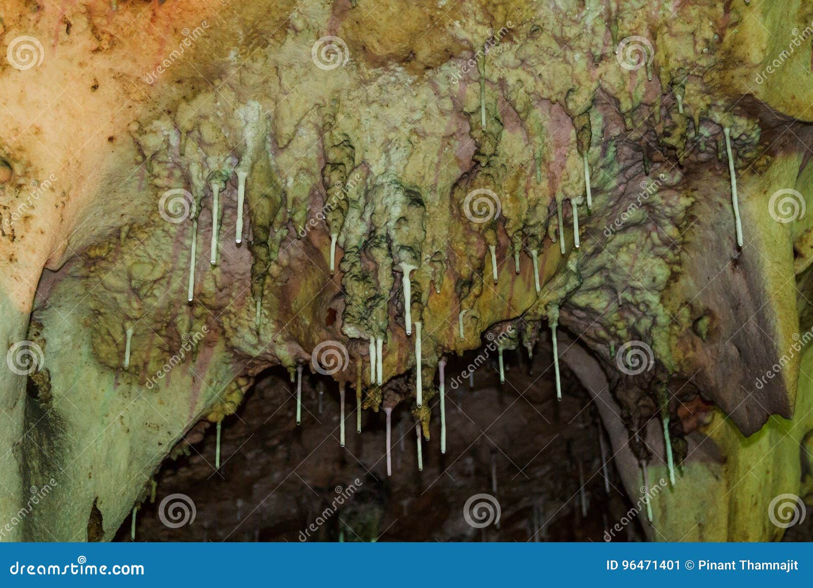 Shape of Stalactite in Cave. Stock Image - Image of caving, beauty ...