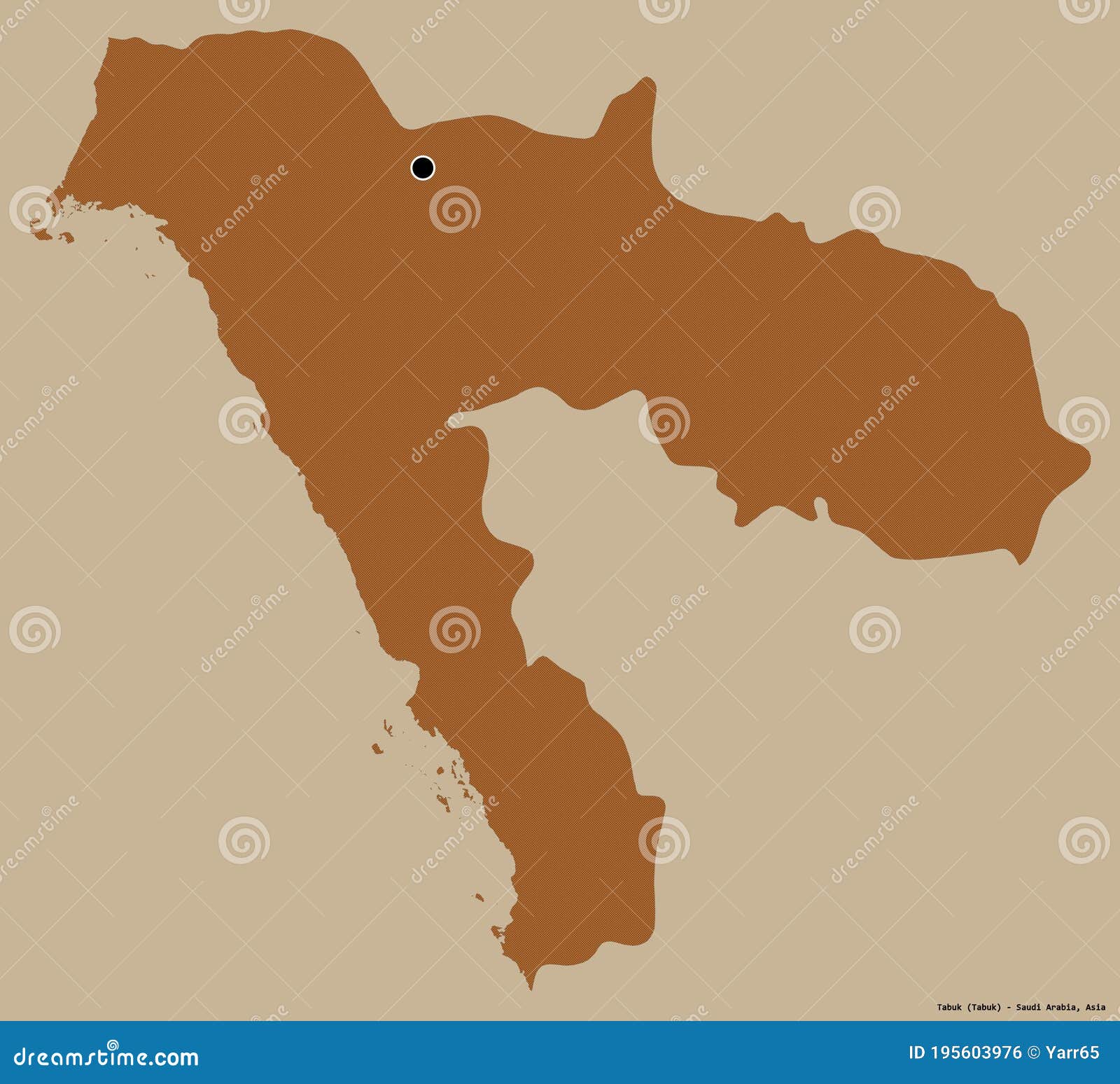 Tabuk, Region of Saudi Arabia, on Solid. Pattern Stock Illustration ...