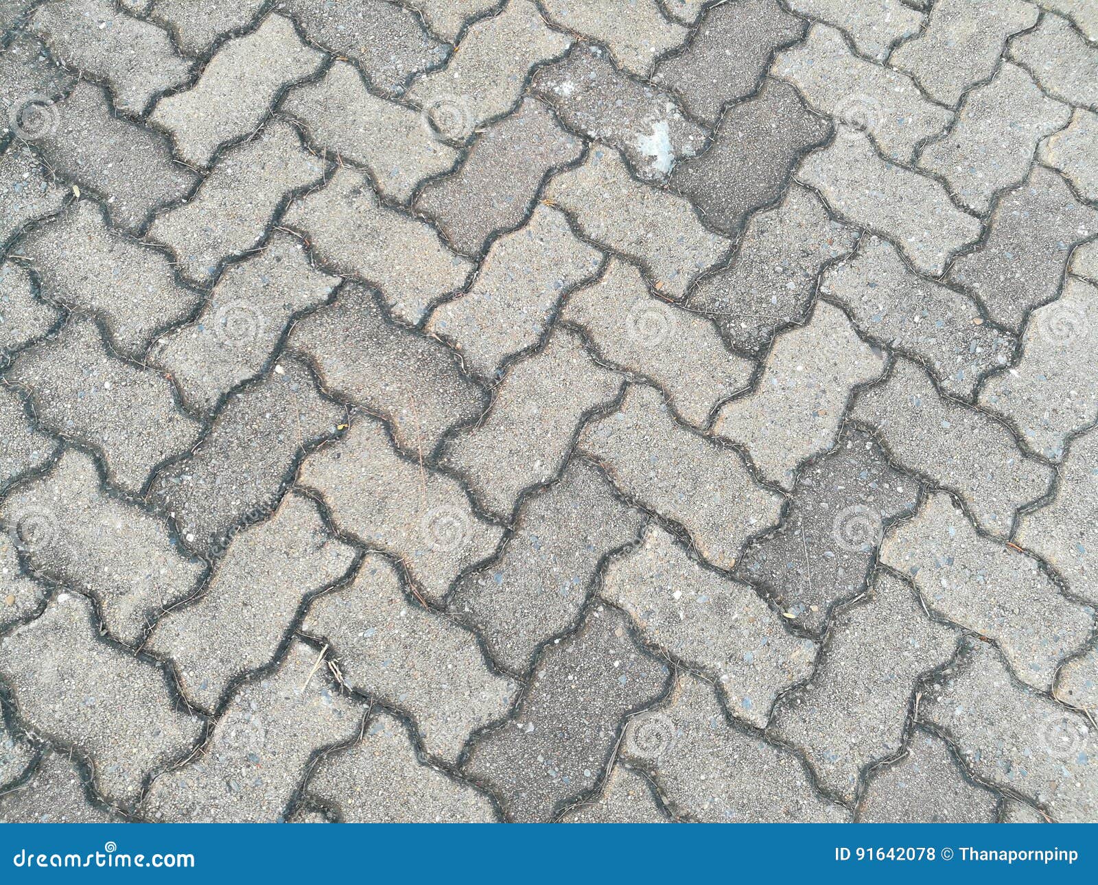 Shape and Textured of Concrete Blocks on Footpath. Stock Photo - Image ...
