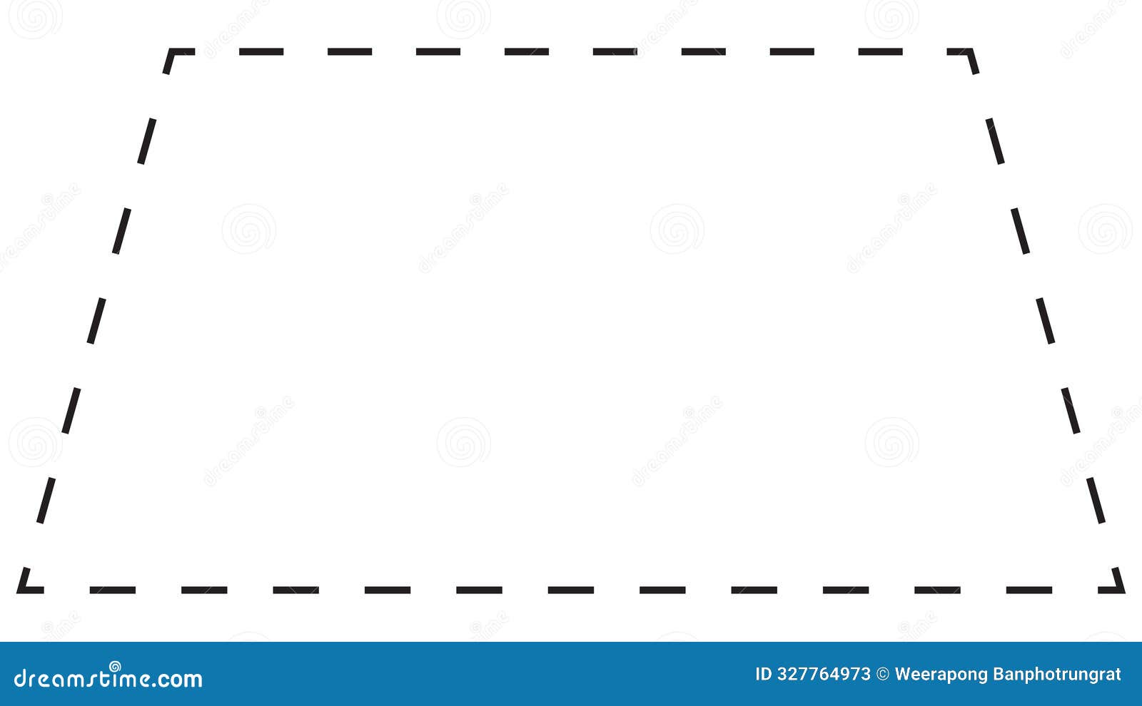 Trapezoid Shape, Trapezium Frame, Label, Layout, Infographic Cartoon ...