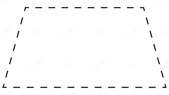 Trapezoid Shape, Trapezium Frame, Label, Layout, Infographic Stock ...