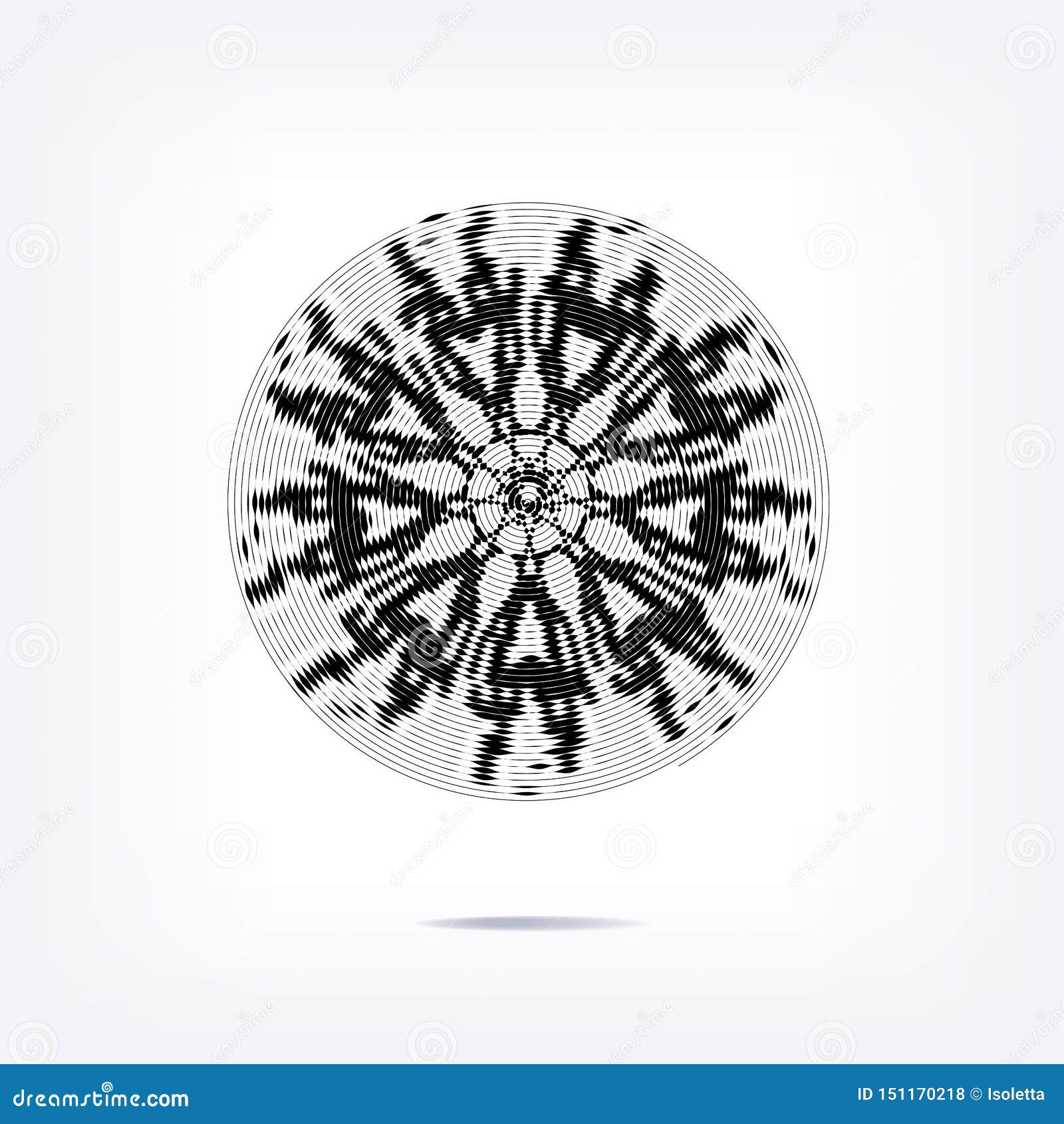 Shape of Twisted Lines. Abstract Illustration. Technology Motion Effect ...