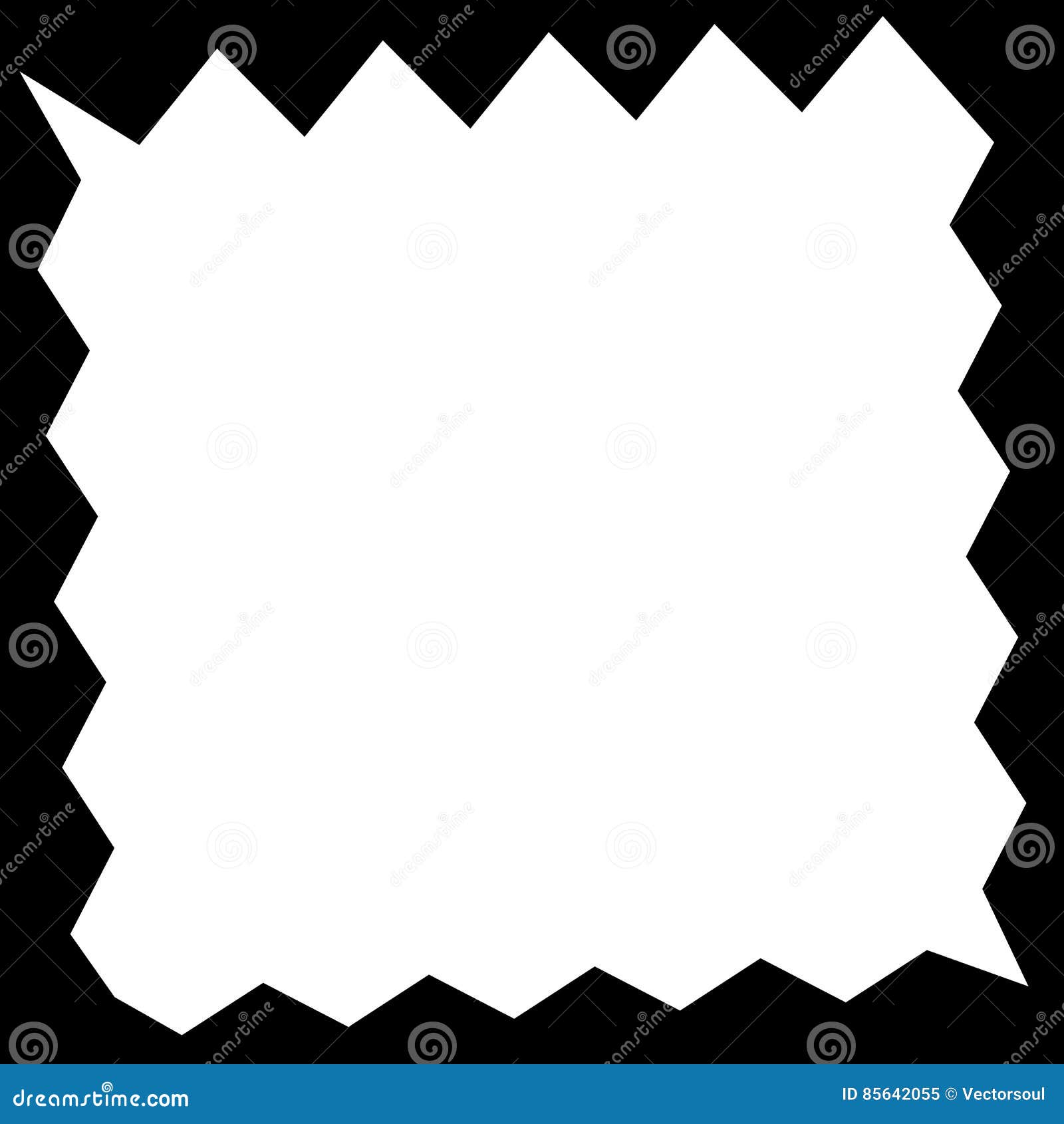 Shape with Wavy, Zigzag Edges To Clip Photos Stock Vector ...