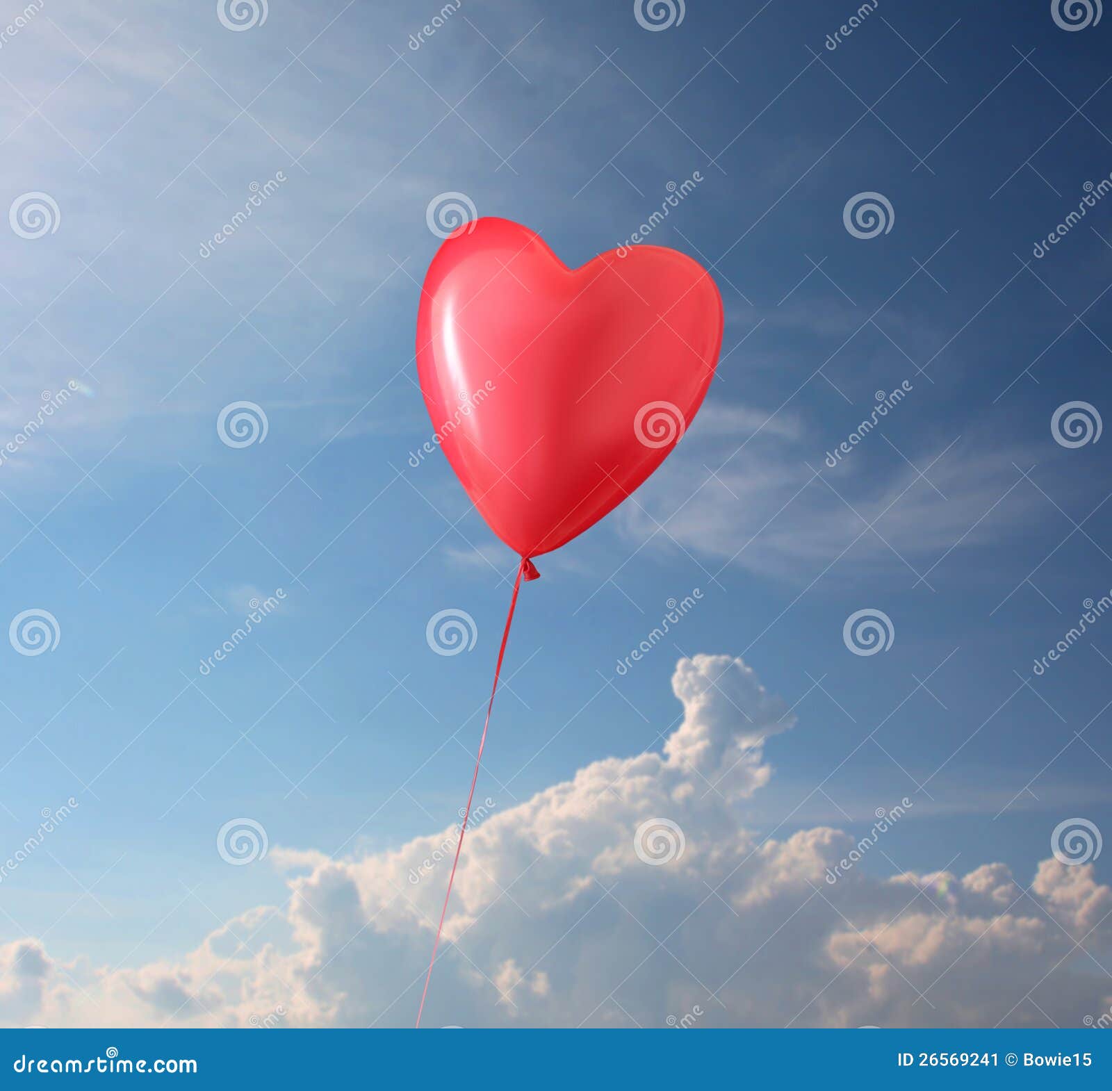 Shaped Balloon Heart Stock Image - Image: 26569241