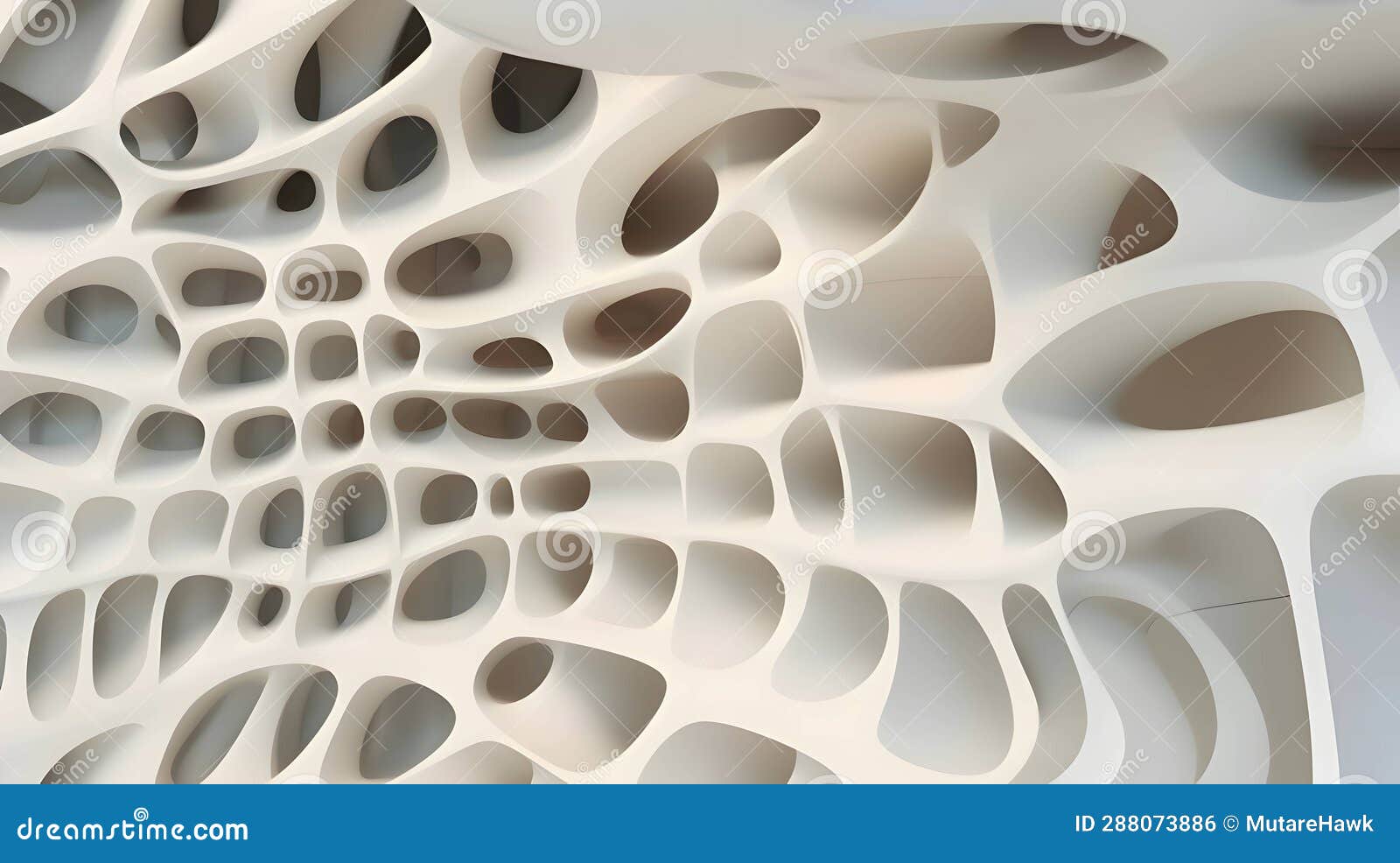 Shaped 3D White Holes As Abstract Background Wallpaper Stock ...