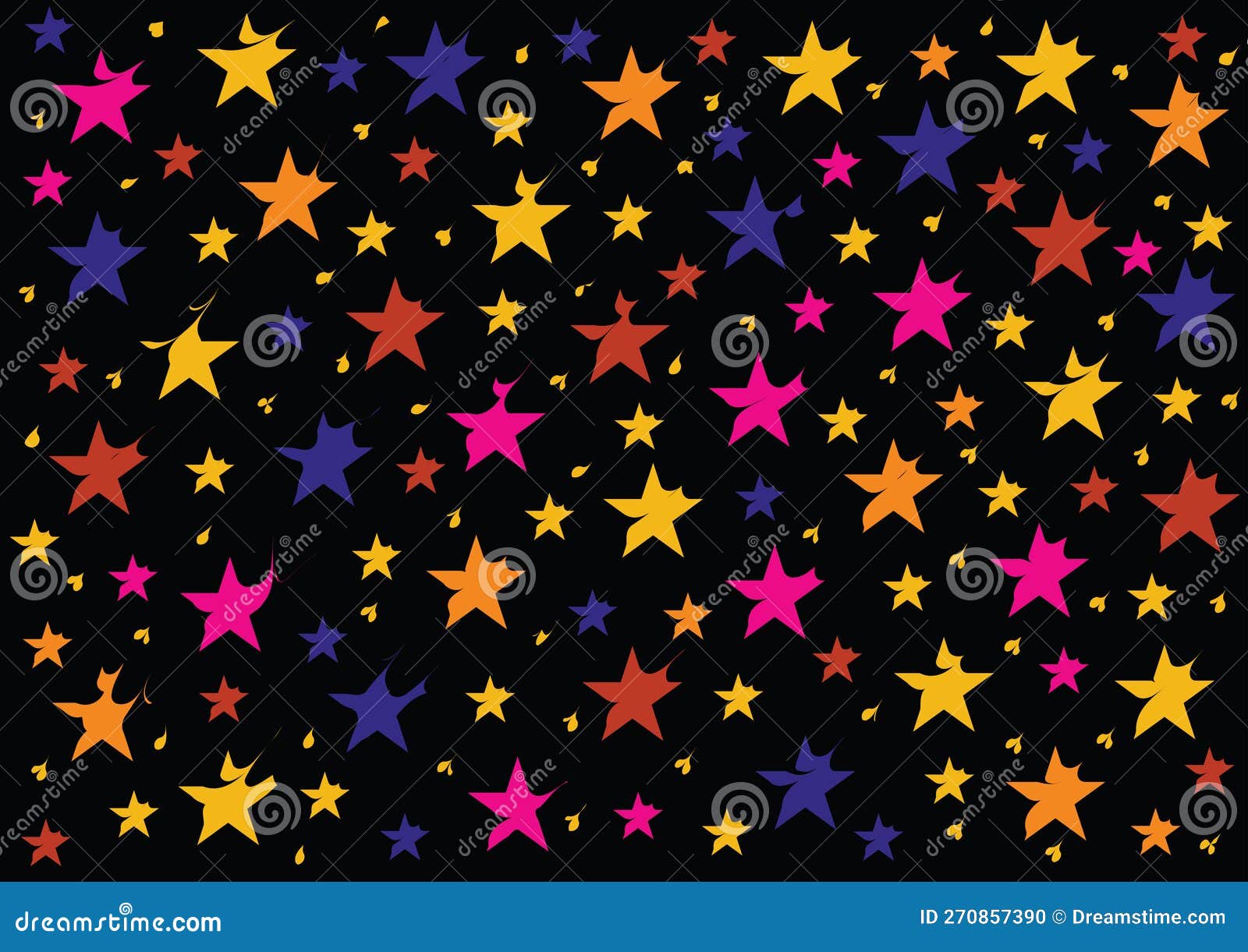 Shaped and Distorted Stars. Vector Illustration Stock Vector ...
