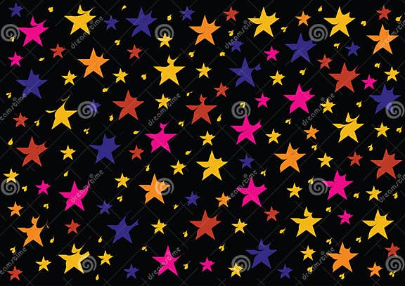 Shaped and Distorted Stars. Vector Illustration Stock Vector ...