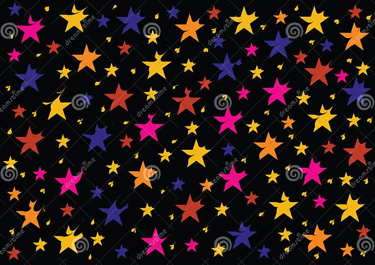 Shaped and Distorted Stars. Vector Illustration Stock Vector ...
