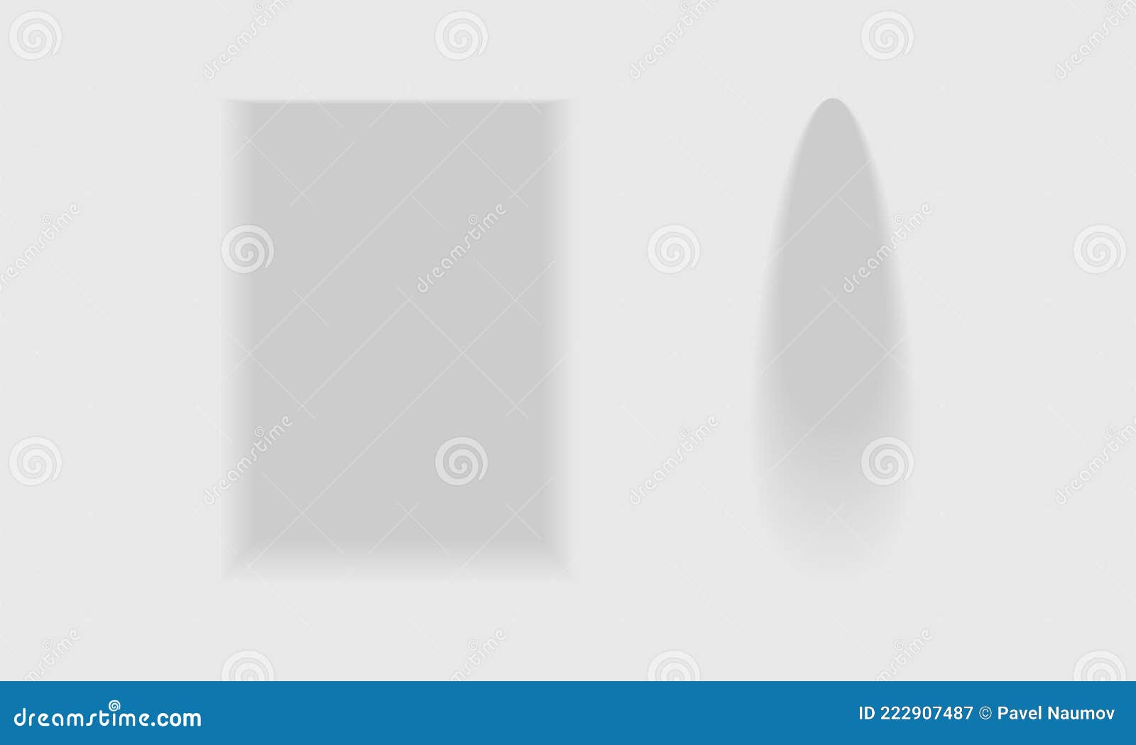 Shaped Drop Shadow As Visual Effect in Graphic Design Vector Set Stock ...