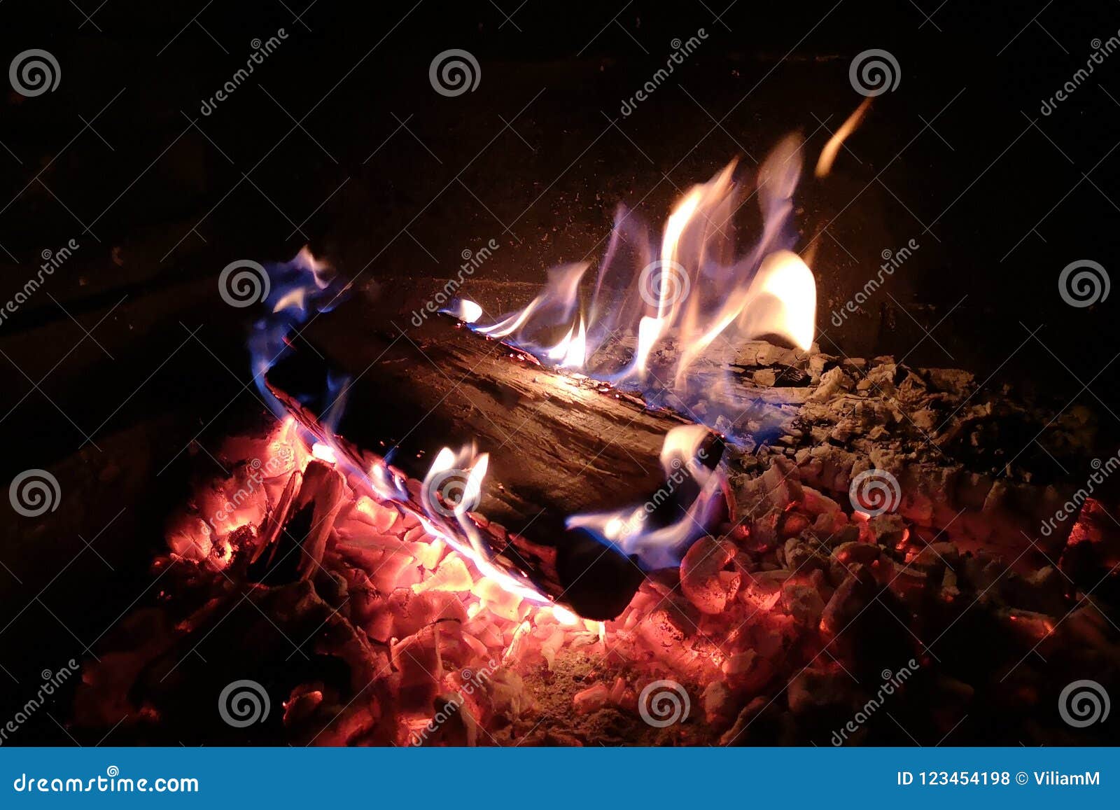 Shaped flame of fire. stock photo. Image of char, campfire - 123454198