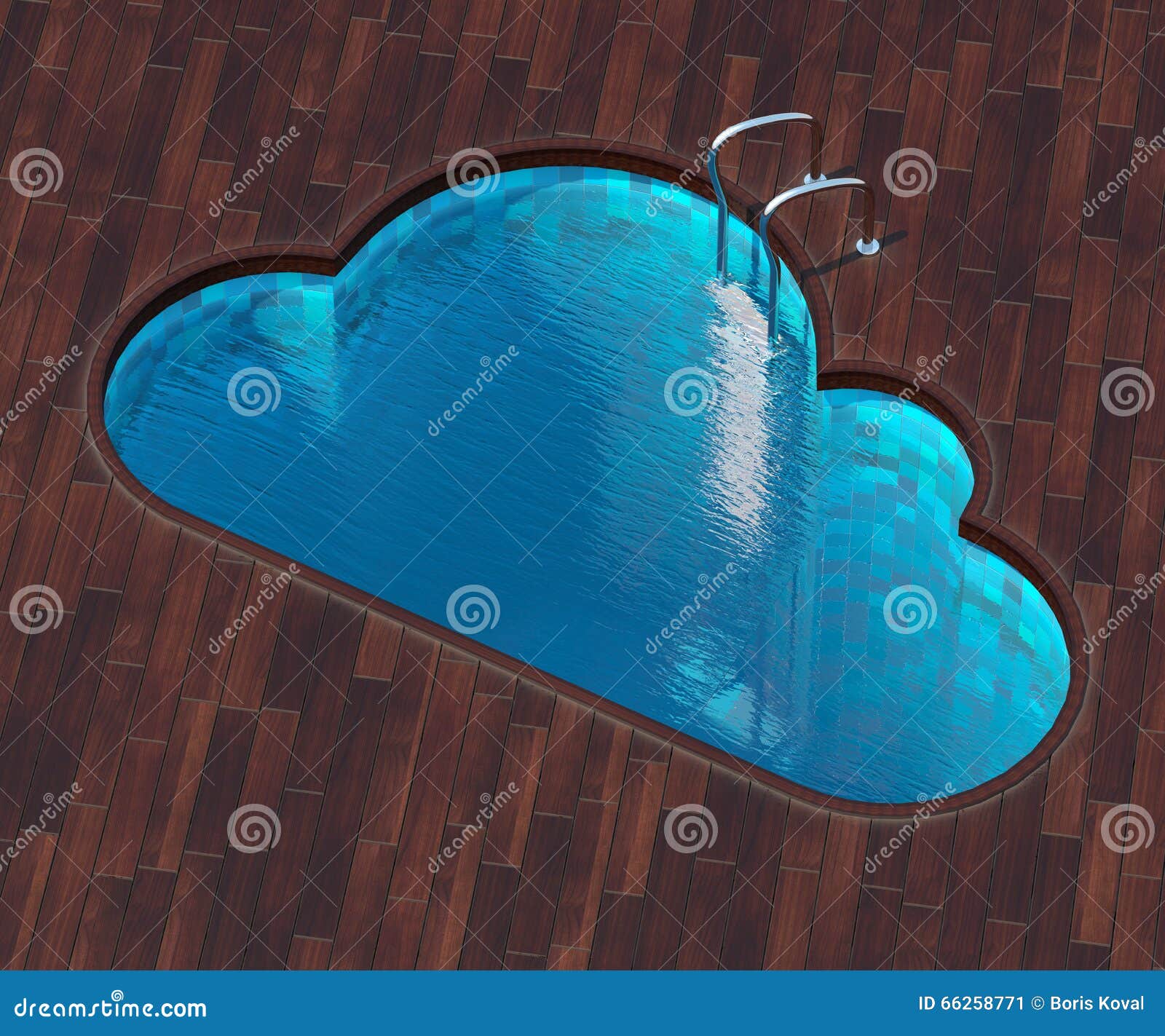 Shaped pool cloud stock illustration. Illustration of cool - 66258771
