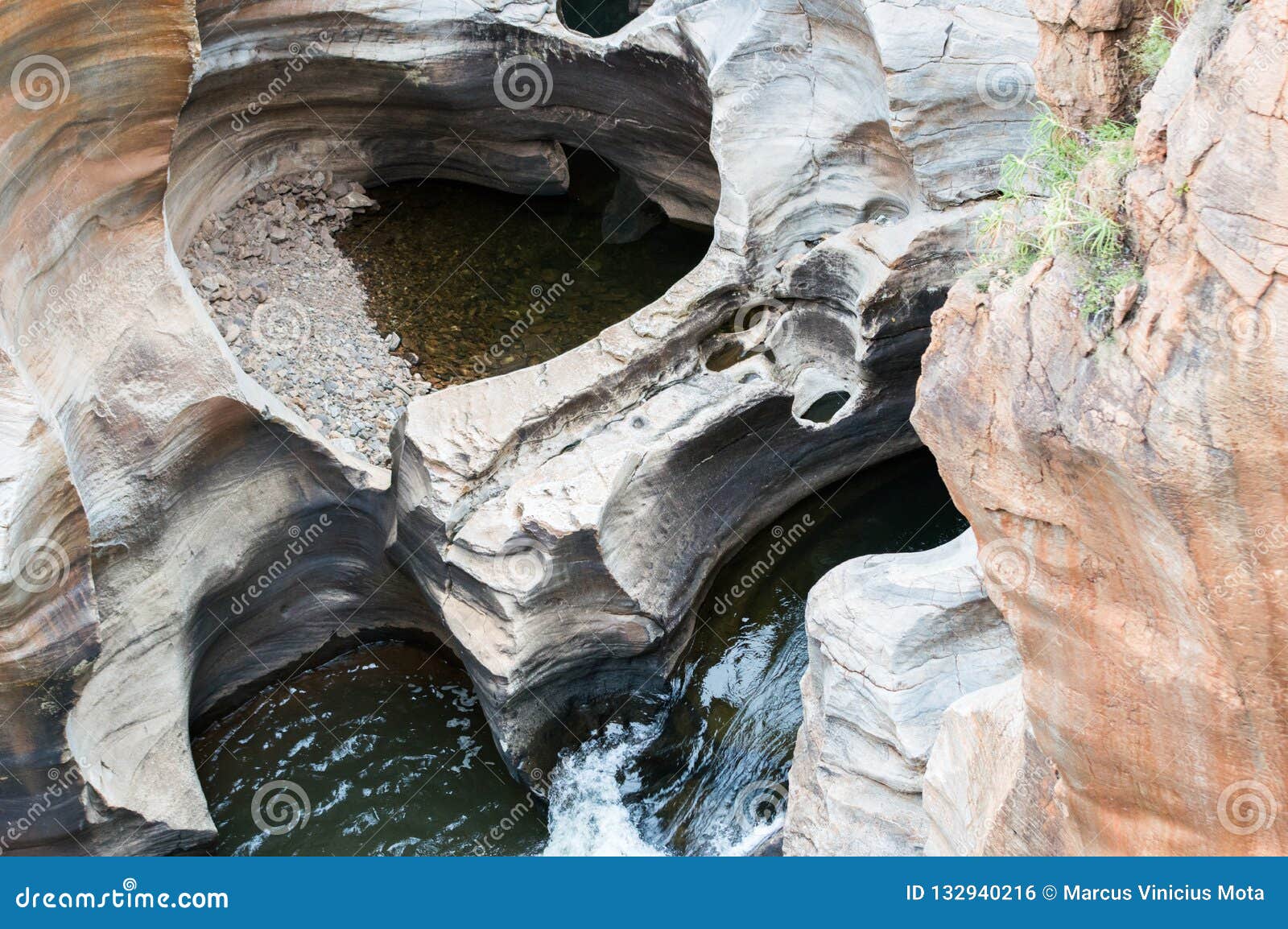 Shaped Rocks by Water, Nature Miracle, Waterfall Stock Photo - Image of ...