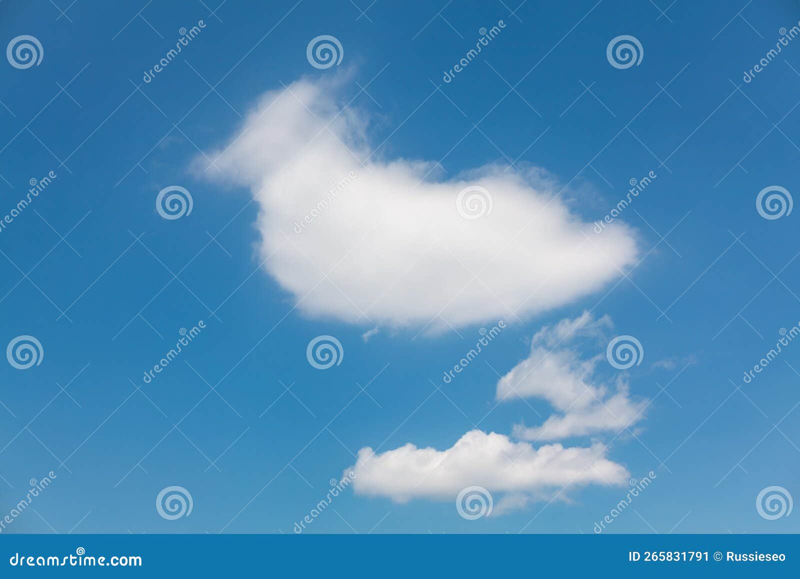 Shaped clouds stock image. Image of cloudscape, bright - 265831791