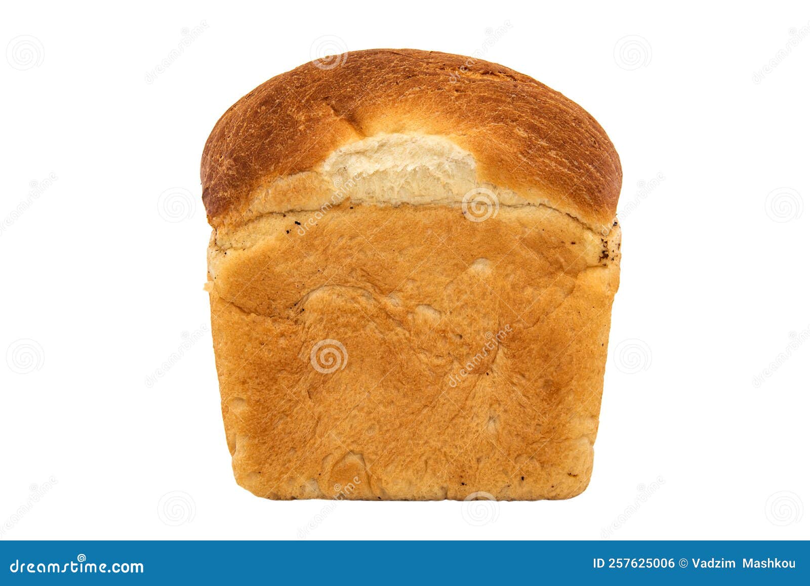 Shaped White Wheat Bread on a White Background. Bakery Products Stock ...