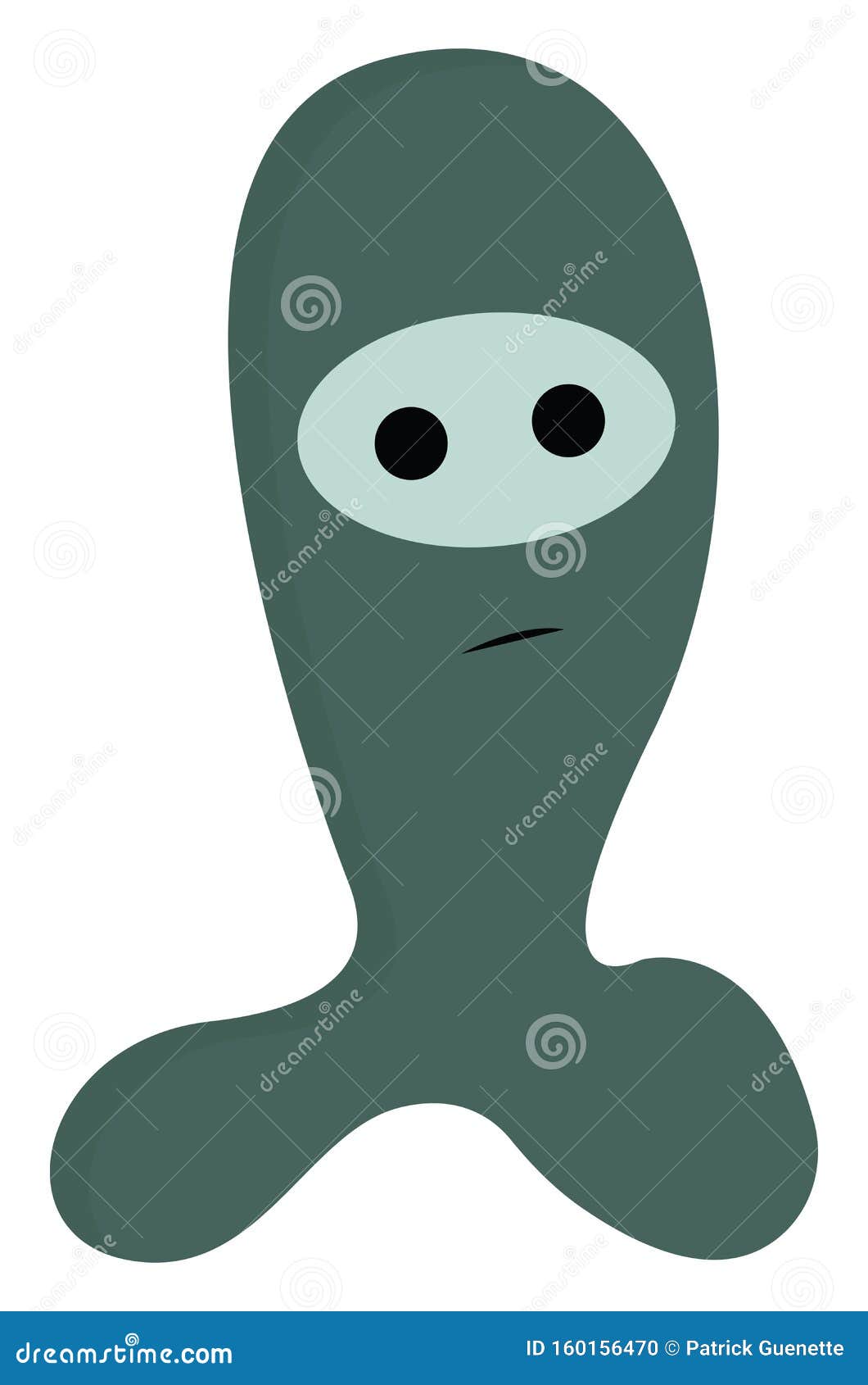 Shapeless Monster Vector or Color Illustration Stock Vector ...