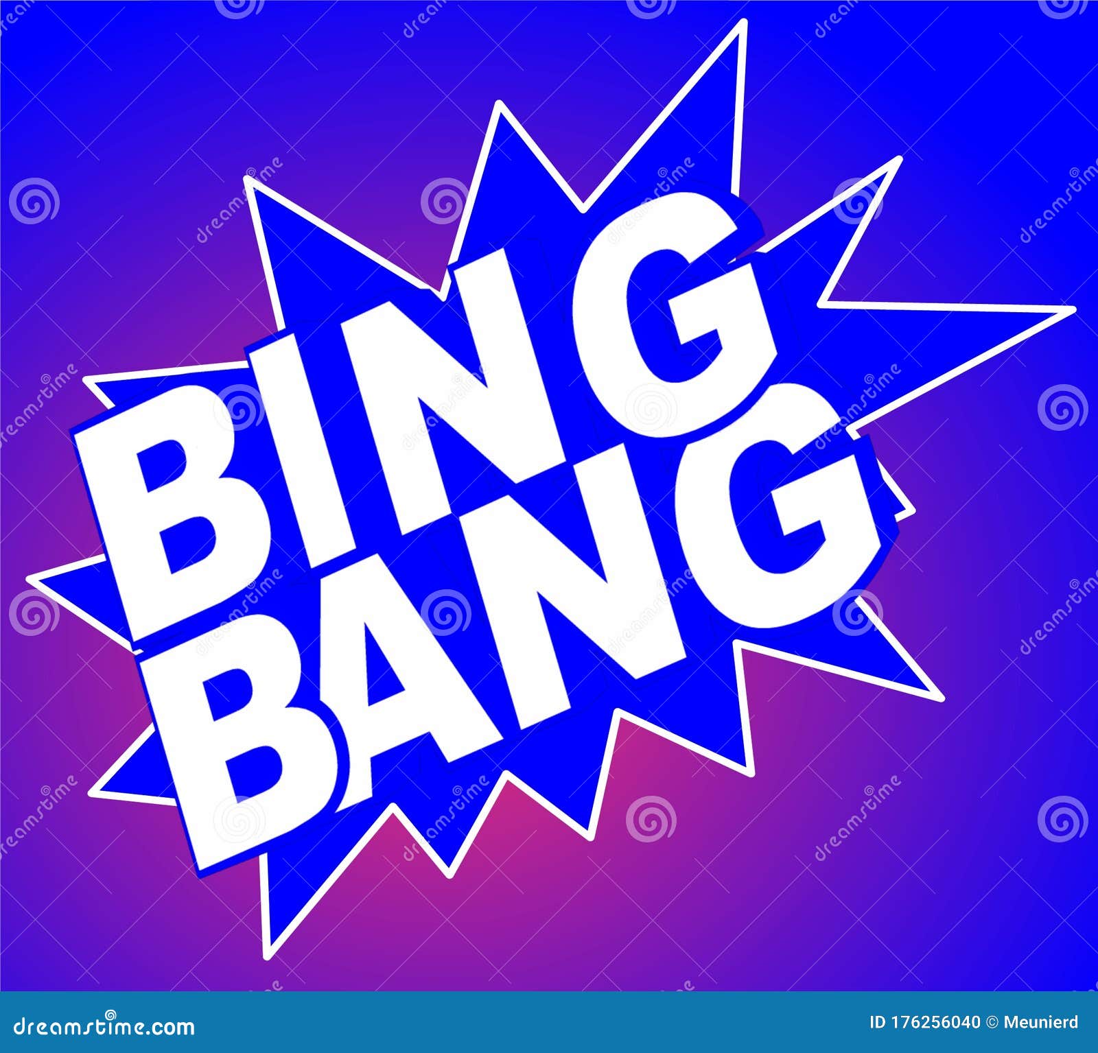 Shapes of BING BANG Speech Cloud Bubbles Stock Illustration ...
