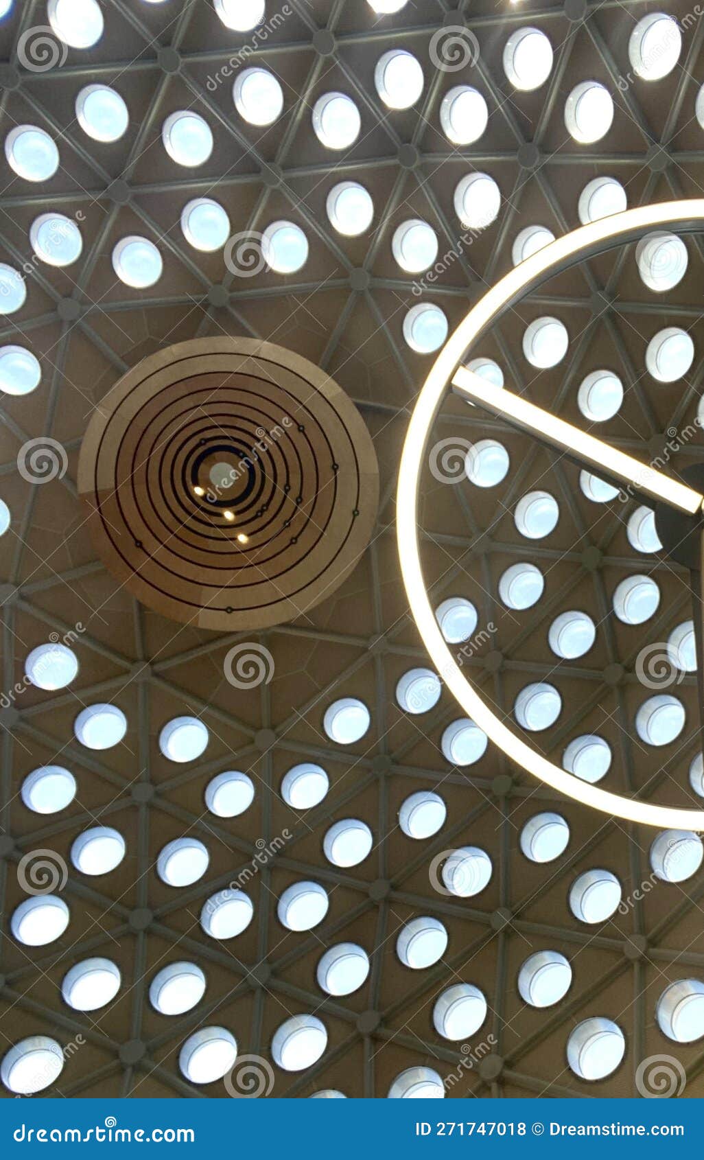 Ceiling geometry stock photo. Image of line, lines, circles - 271747018