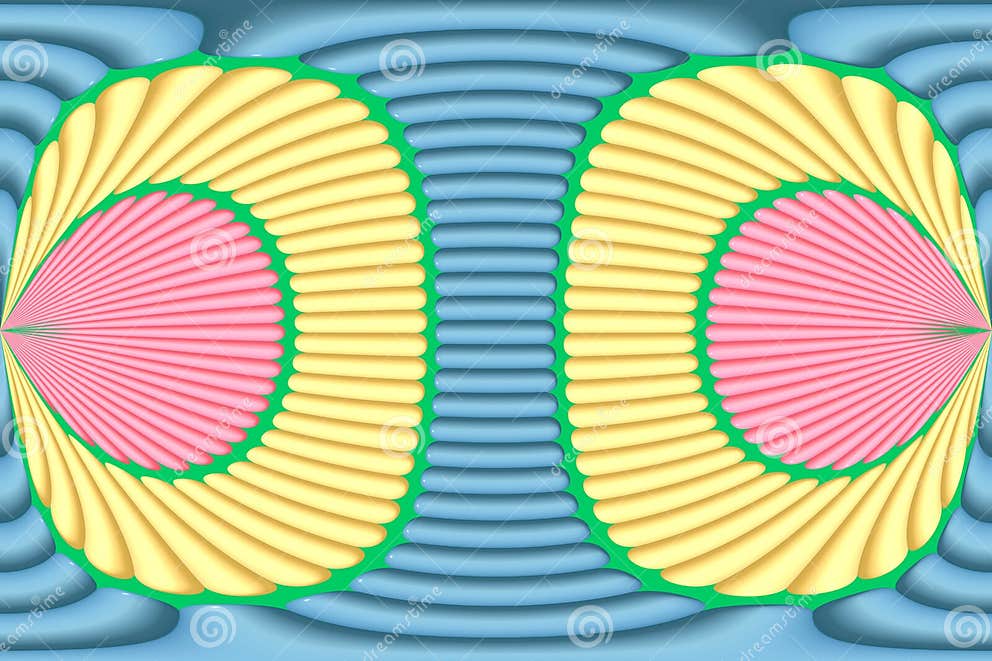 Shapes and Colors, Abstract Computer Art Created Manually Stock ...