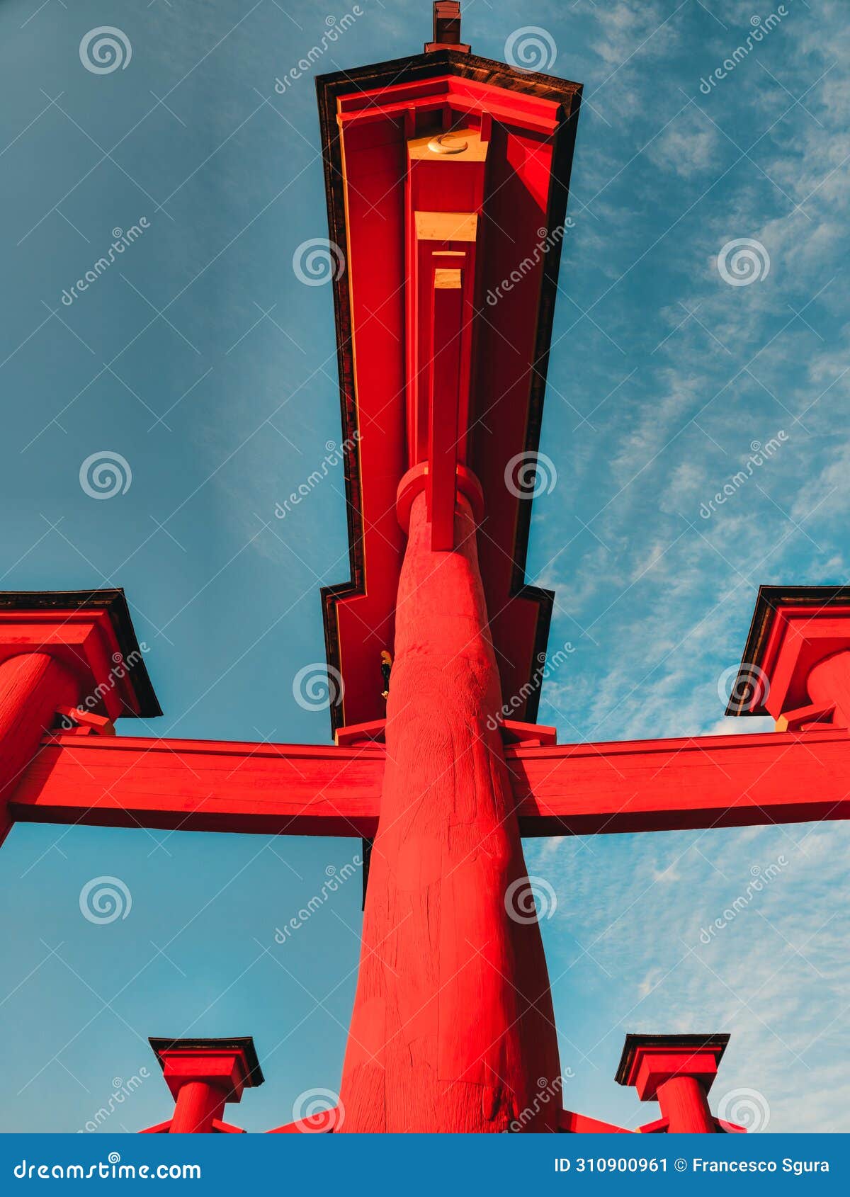 Shapes and Forms of a Red Torii Gate Stock Image - Image of gate ...