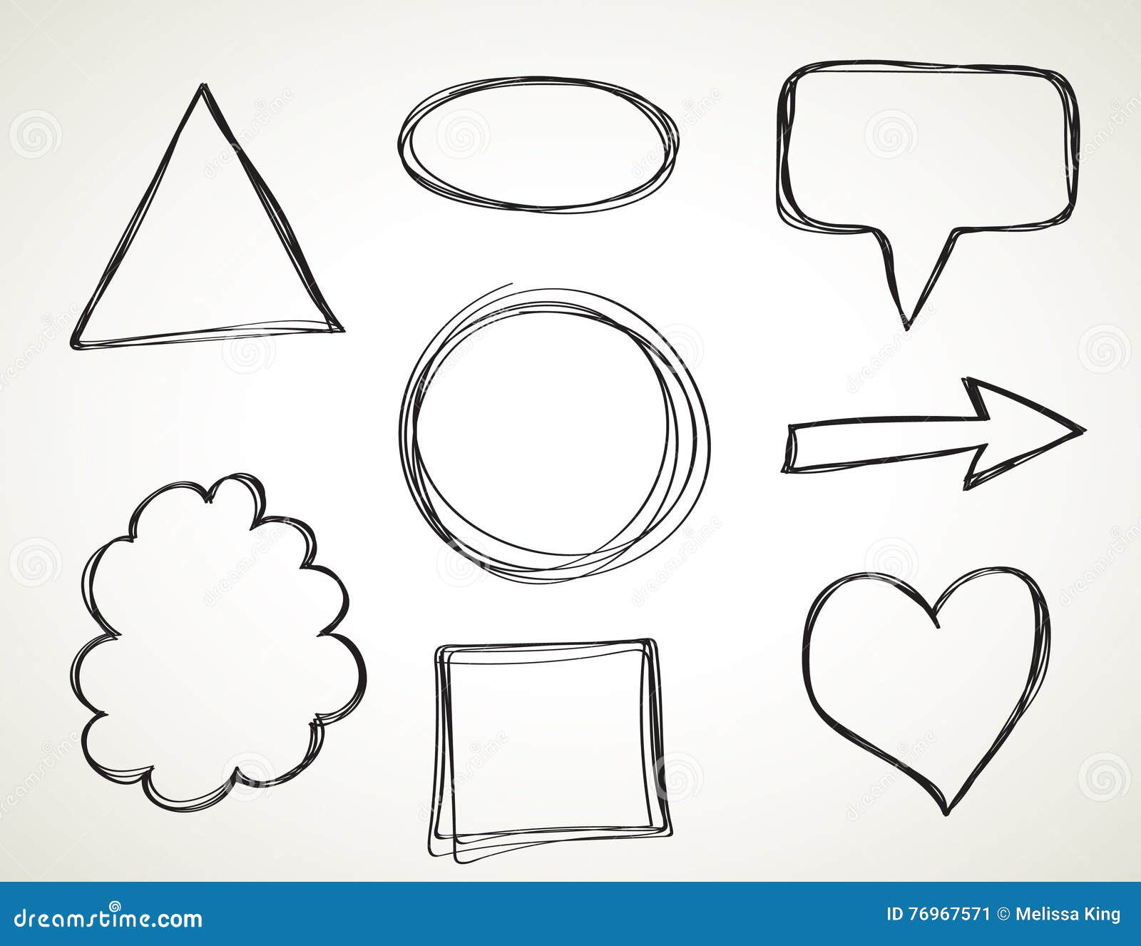 Shapes - freehand sketch stock vector. Illustration of photographer ...