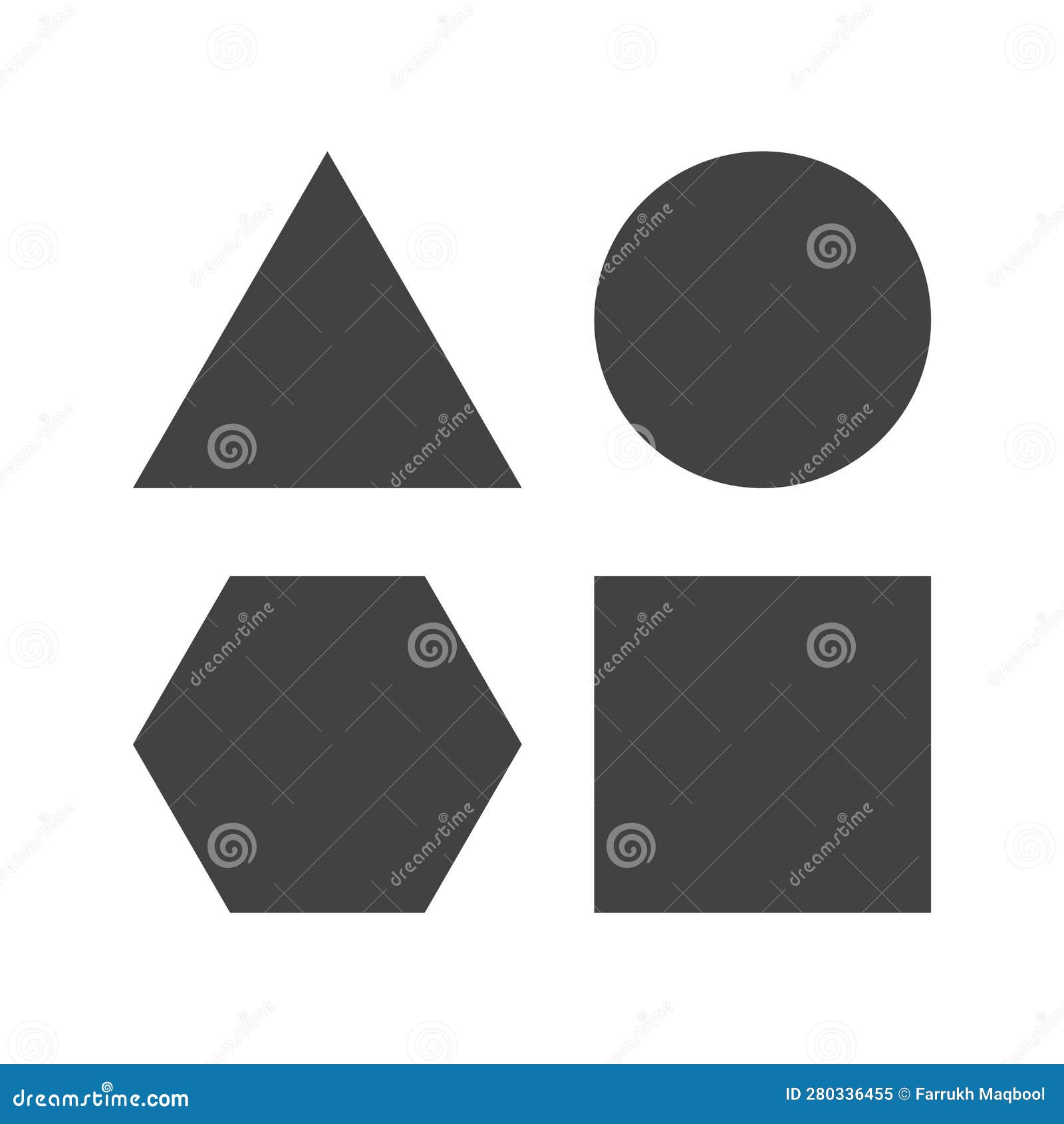 Shapes icon vector image. stock vector. Illustration of isolated ...