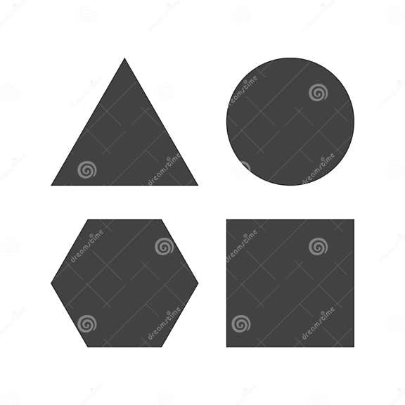 Shapes icon vector image. stock vector. Illustration of isolated ...