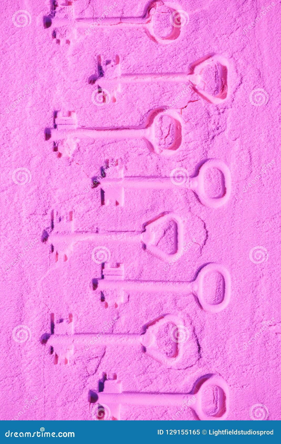 Shapes of Keys on Pink Colored Stock Image - Image of signs, keys ...