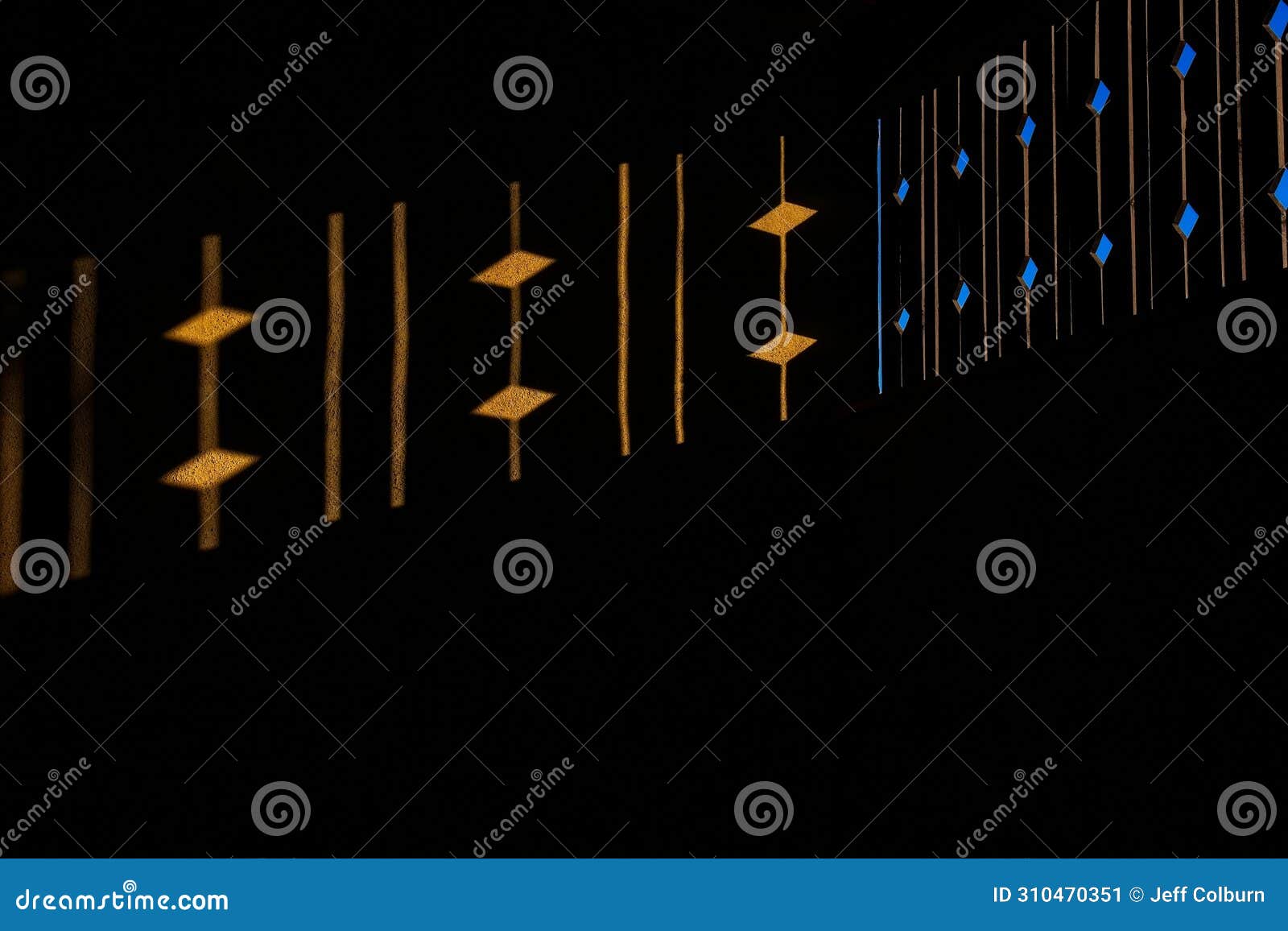 The Shape of Light in Blue and Brown. Stock Image - Image of colburn ...