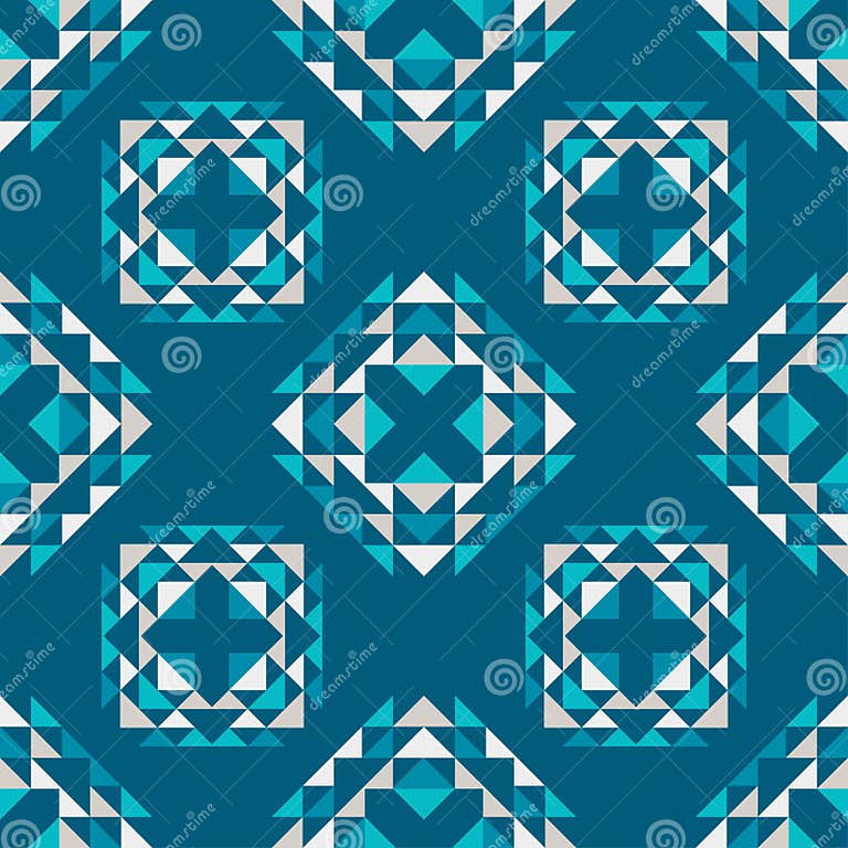 Shapes Made of Triangles. Aztec Elements. Boho Texture. Seamless ...